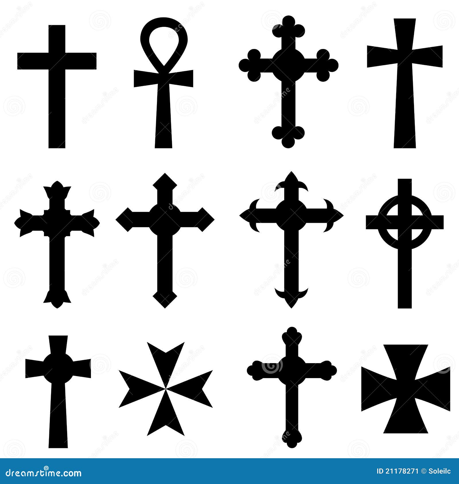 Croix Chrétiennes Image stock - Image: 21178271