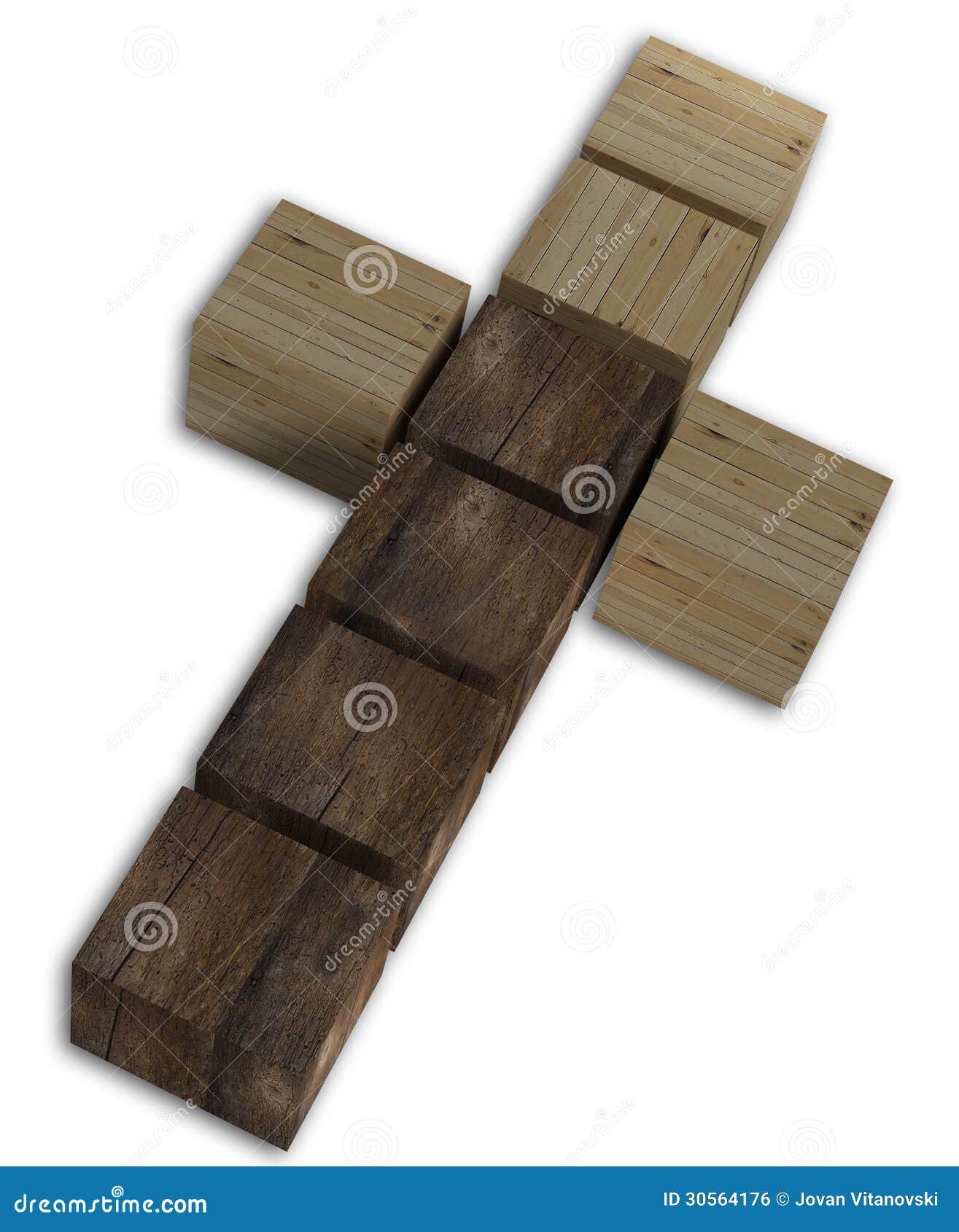 Croix D'isolement Sur Le Blanc Photo stock - Image du graphisme ...