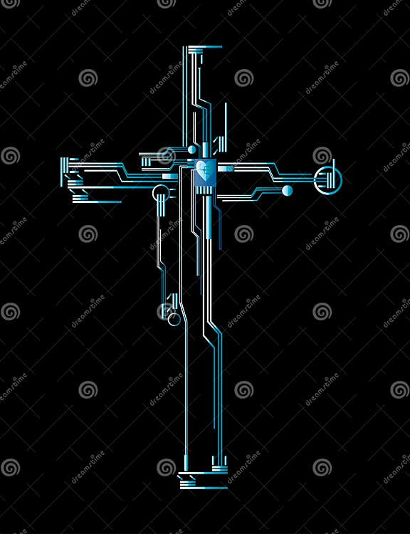 Croix moderne illustration de vecteur. Illustration du moderne - 52285538
