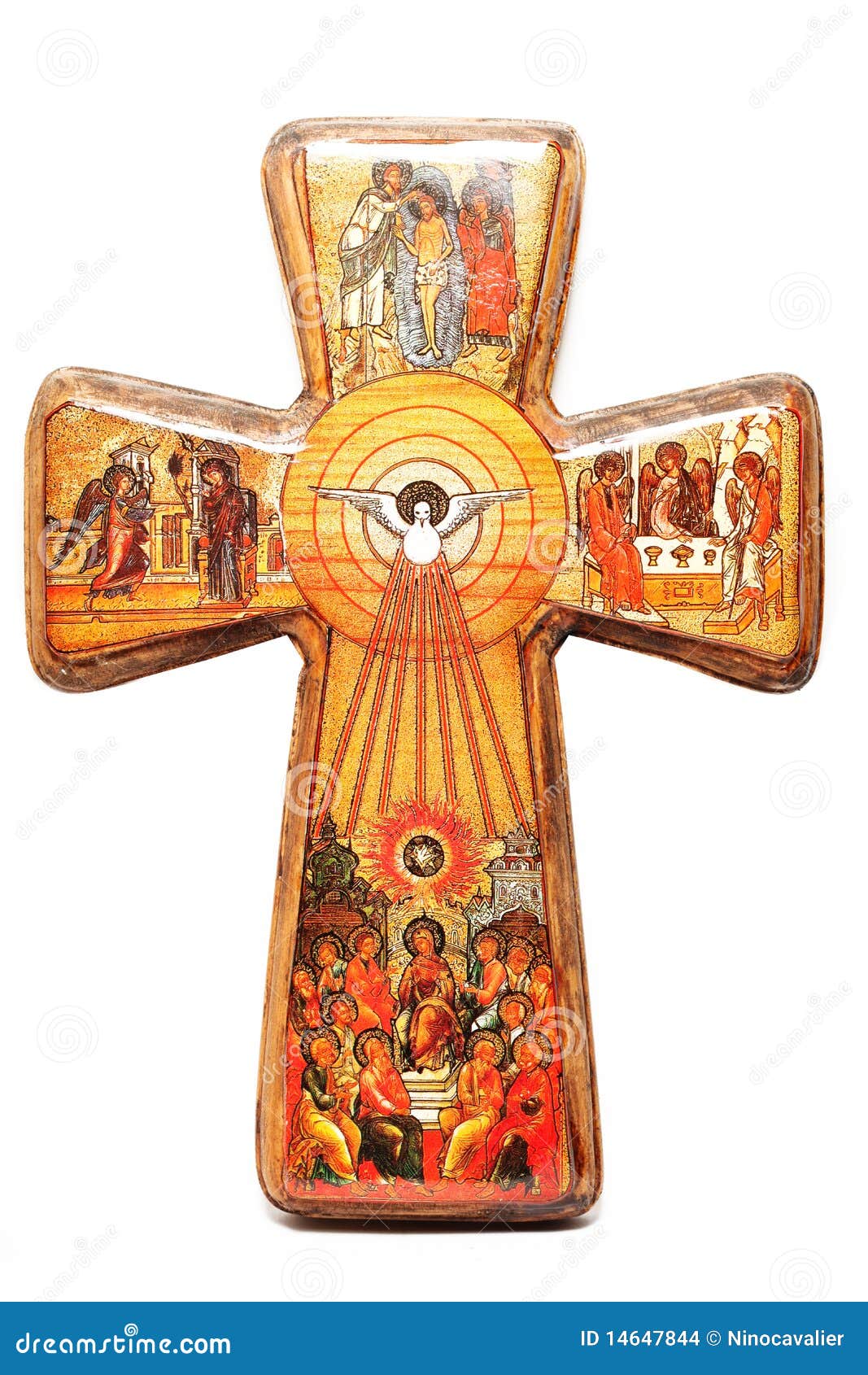 Croix religieuse photo stock. Image du croix, paix, coloré - 14647844