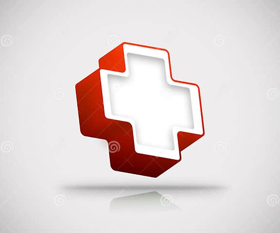 Croix-Rouge 3d illustration stock. Illustration du graphisme - 38147389