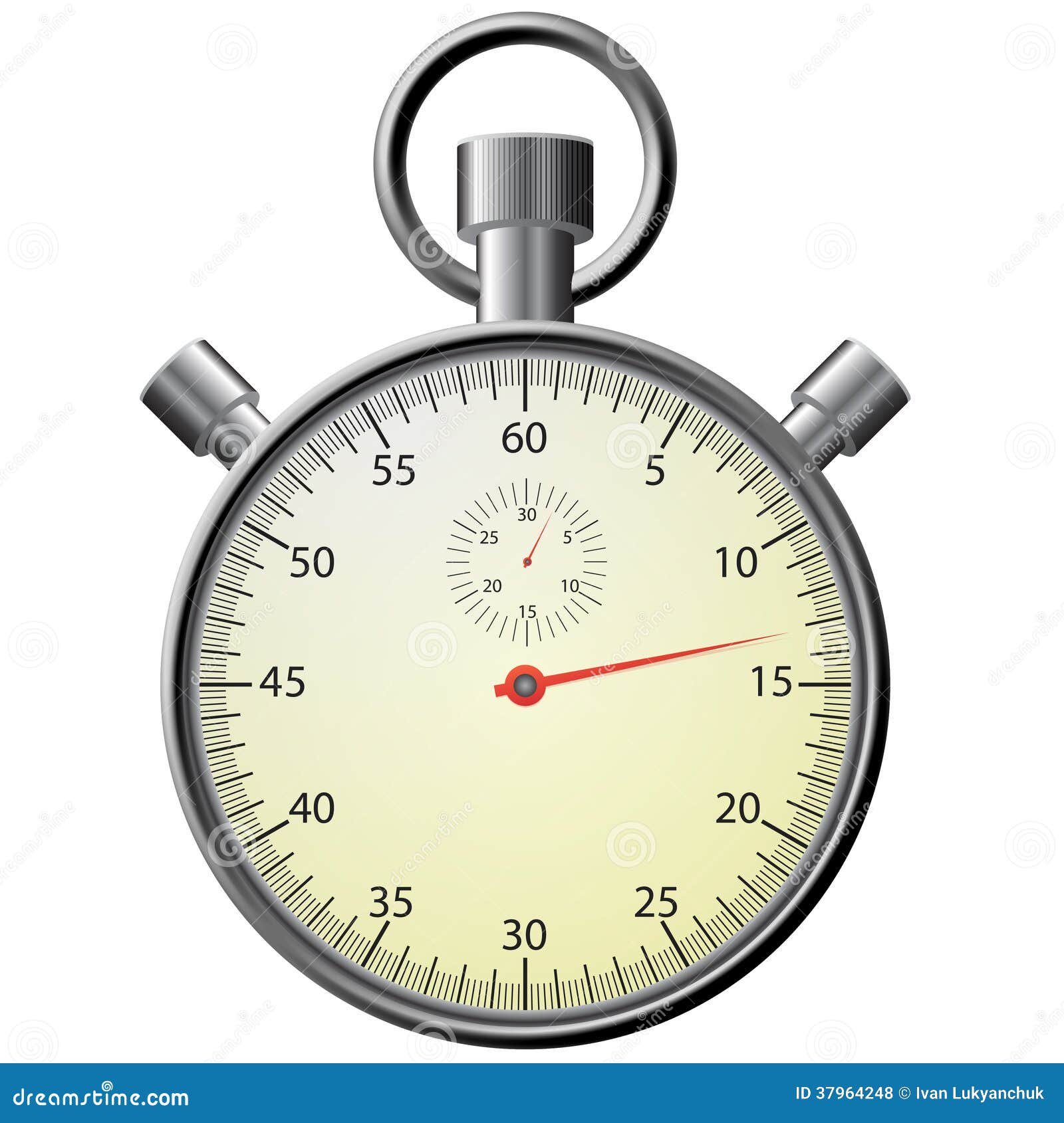 Cronómetro, Ejemplo Realista. Ilustración del Vector - Ilustración de ...