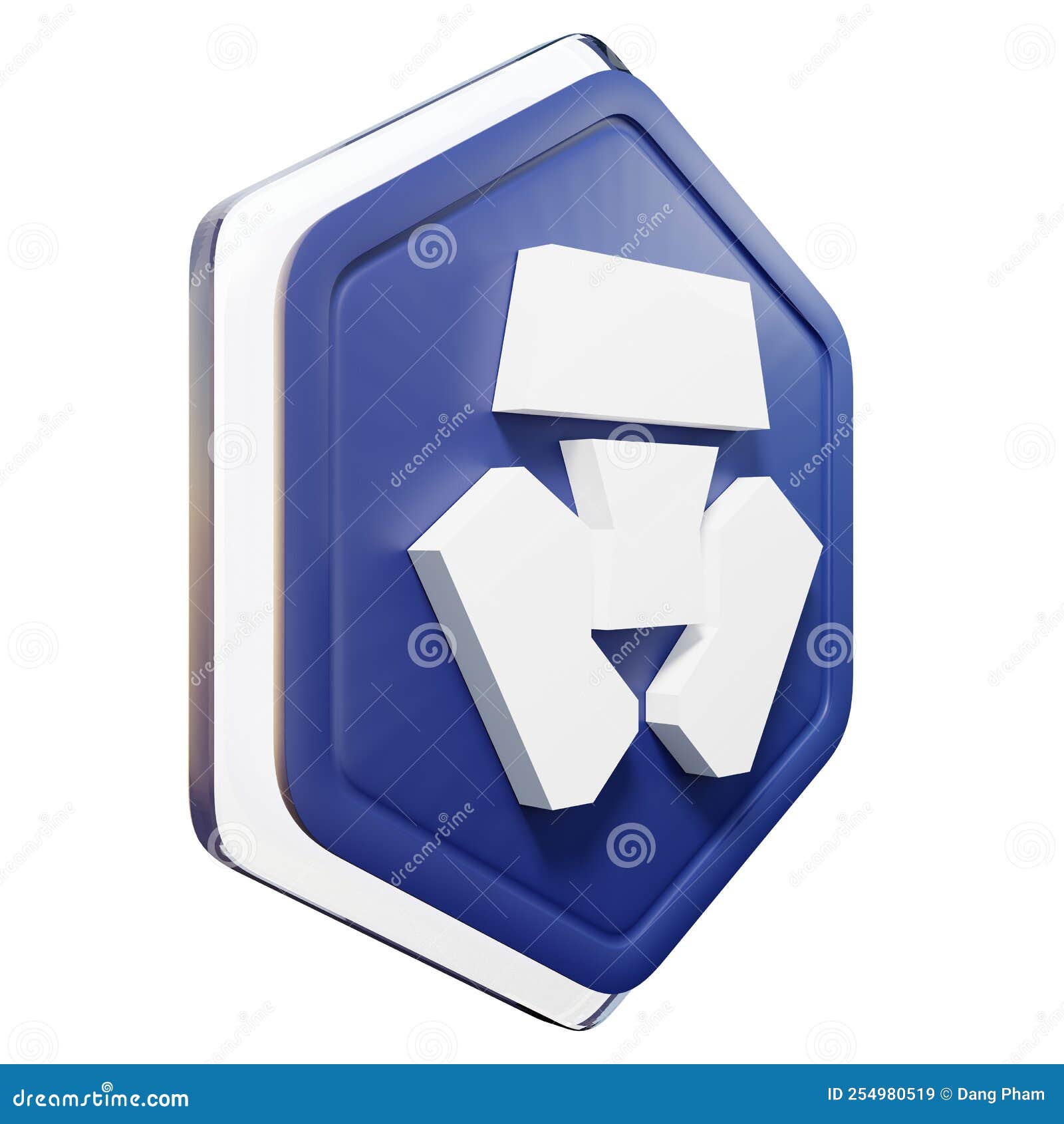 Cronos (CRO) Badge Left View Stock Illustration - Illustration of ...