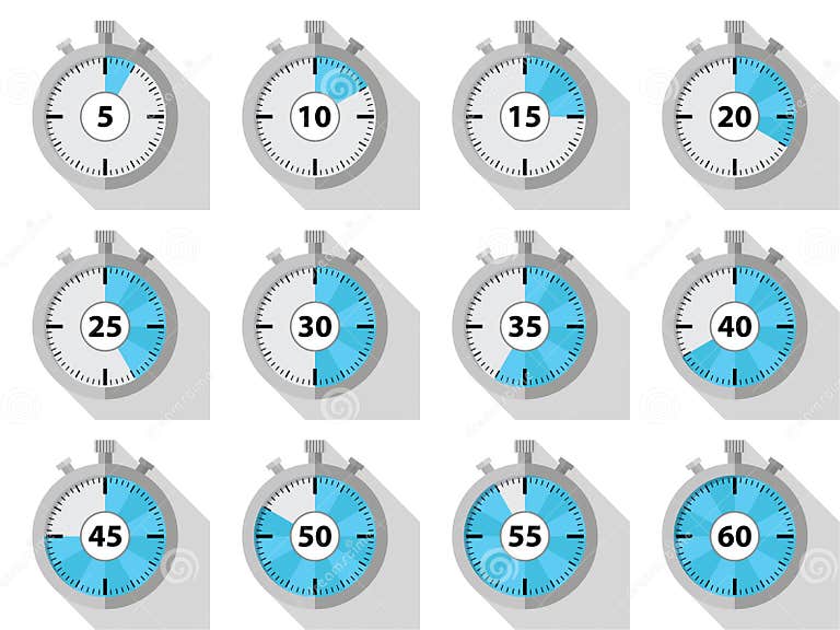 Cronómetros ilustración del vector. Ilustración de parada - 52191122