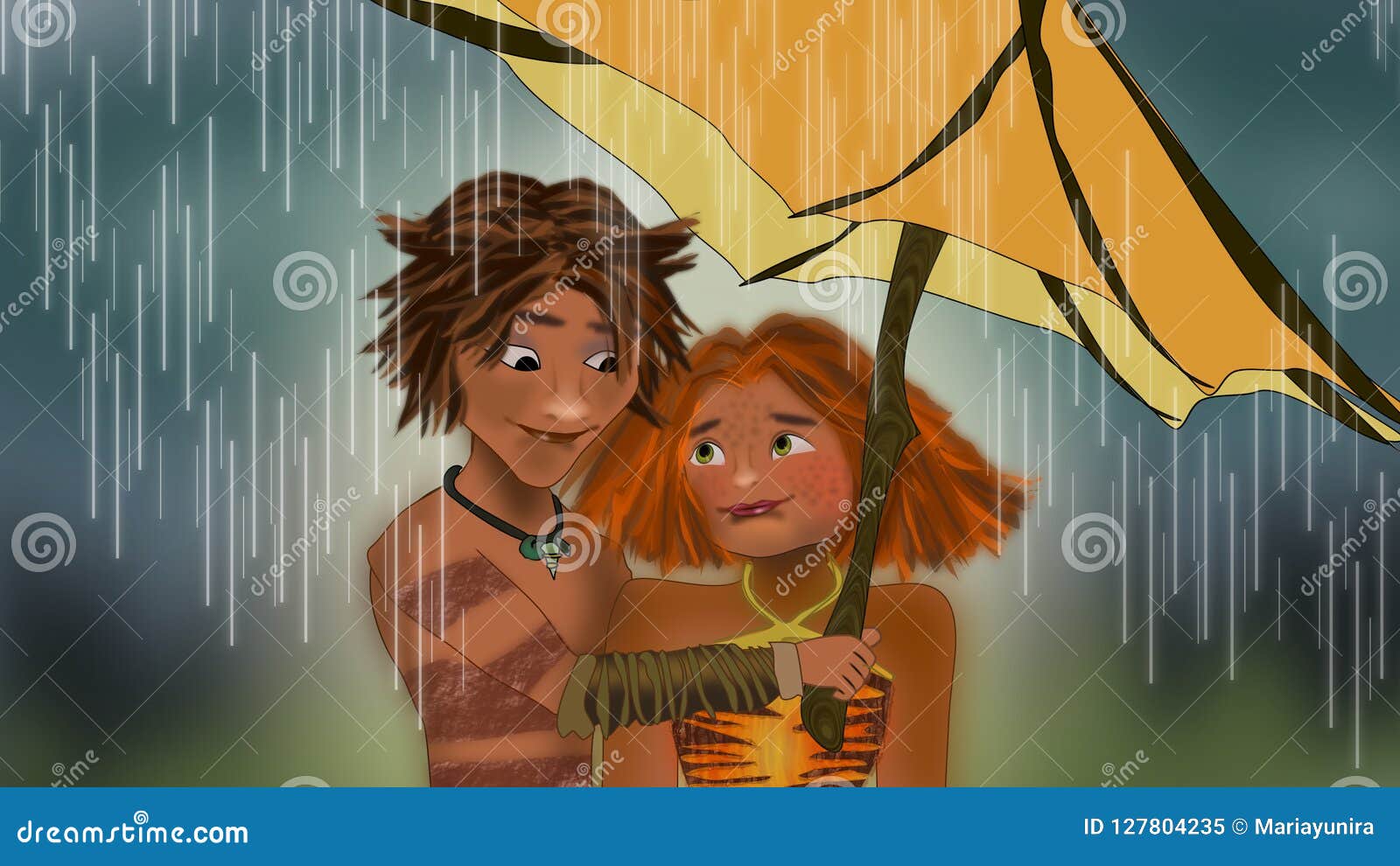 The Croods Under the Rain Scene Editorial Image - Illustration of scene ...