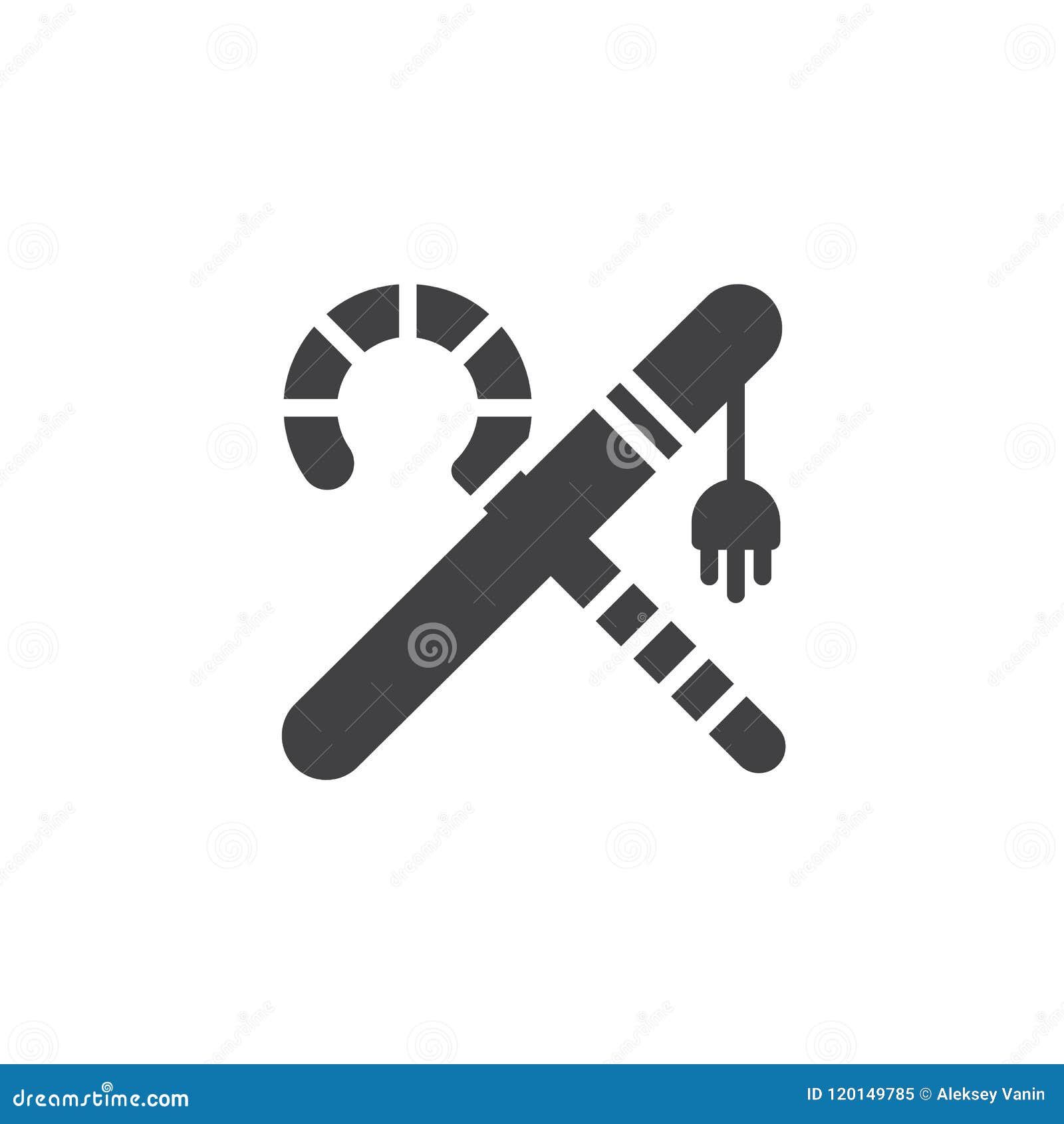 Crook and Flail Vector Icon Stock Vector - Illustration of insignia ...