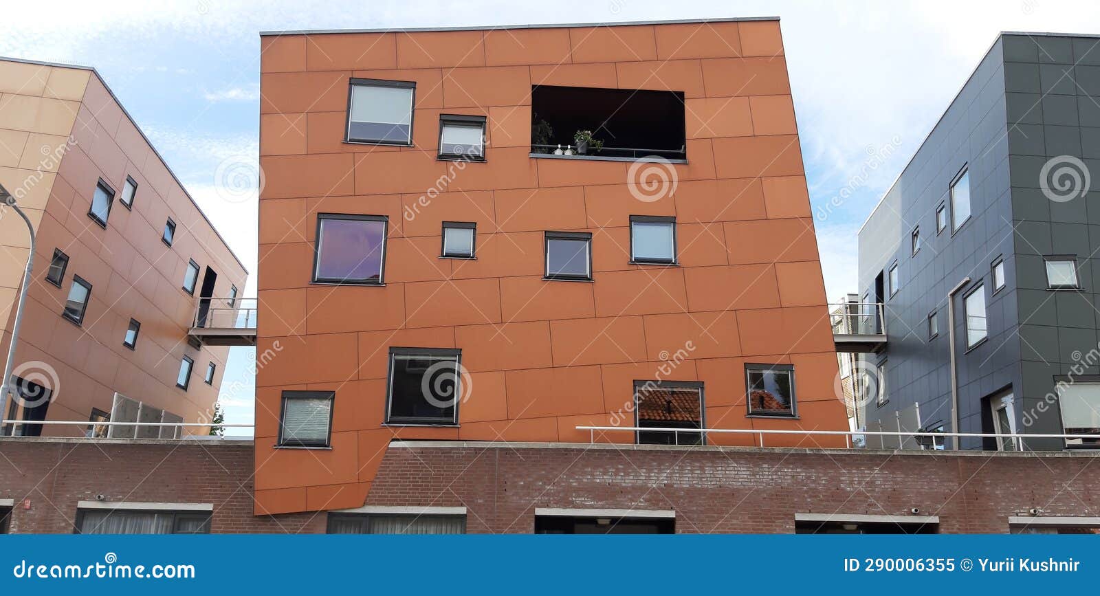 Crooked Building in Vlissingen, Netherlands Stock Image - Image of ...