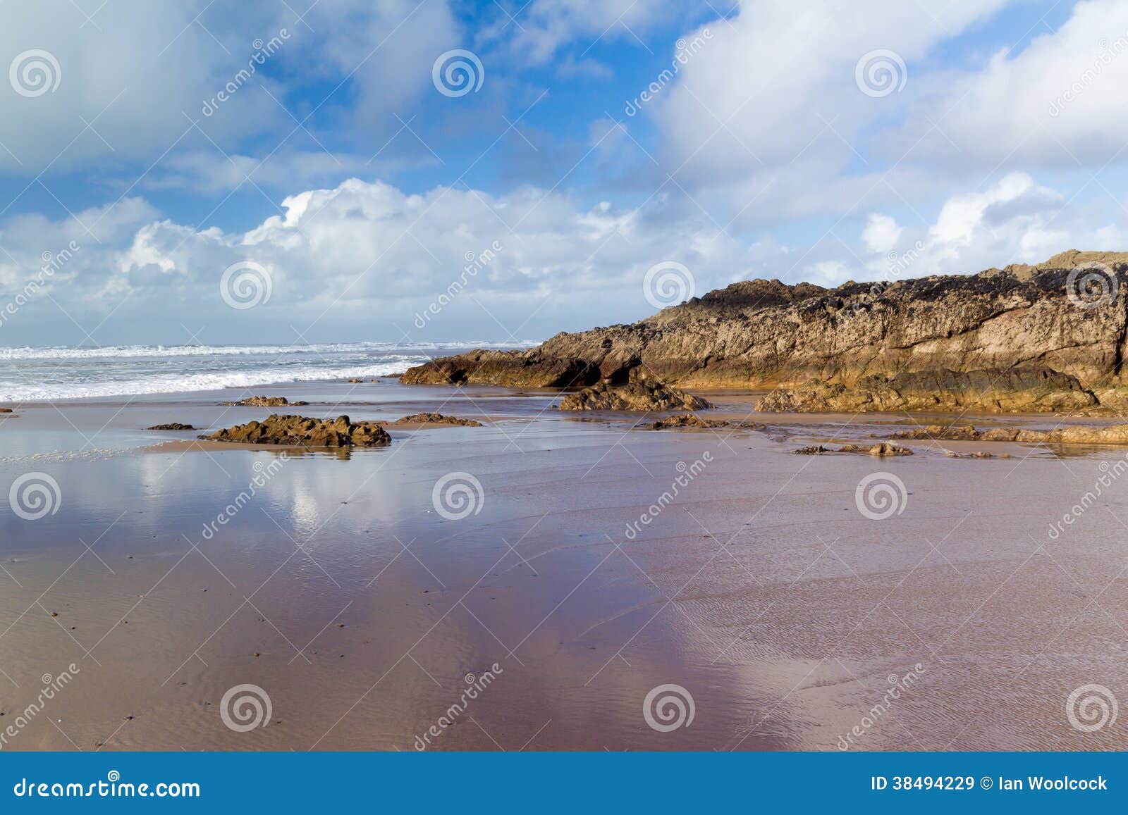 Crooklets Beach Bude Cornwall Stock Image - Image of seas, scenery ...