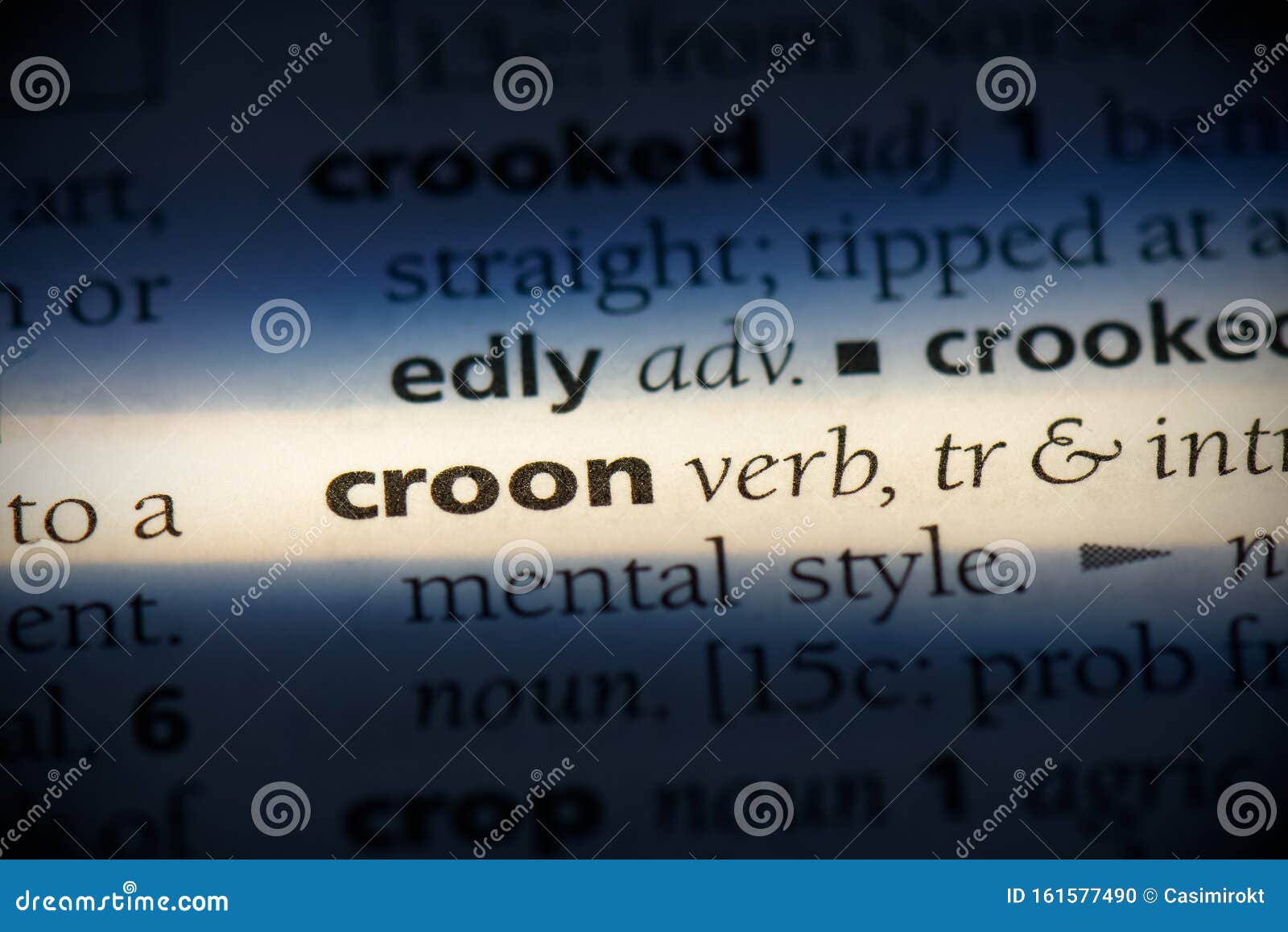 Croon stock photo. Image of info, concept, isolated - 161577490