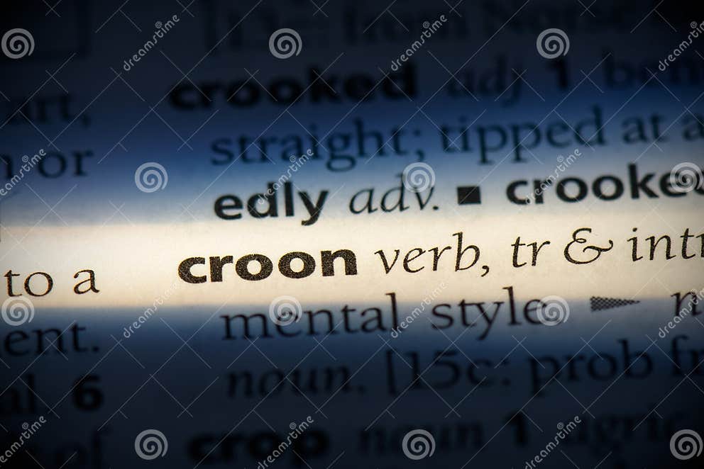 Croon stock photo. Image of info, concept, isolated - 161577490