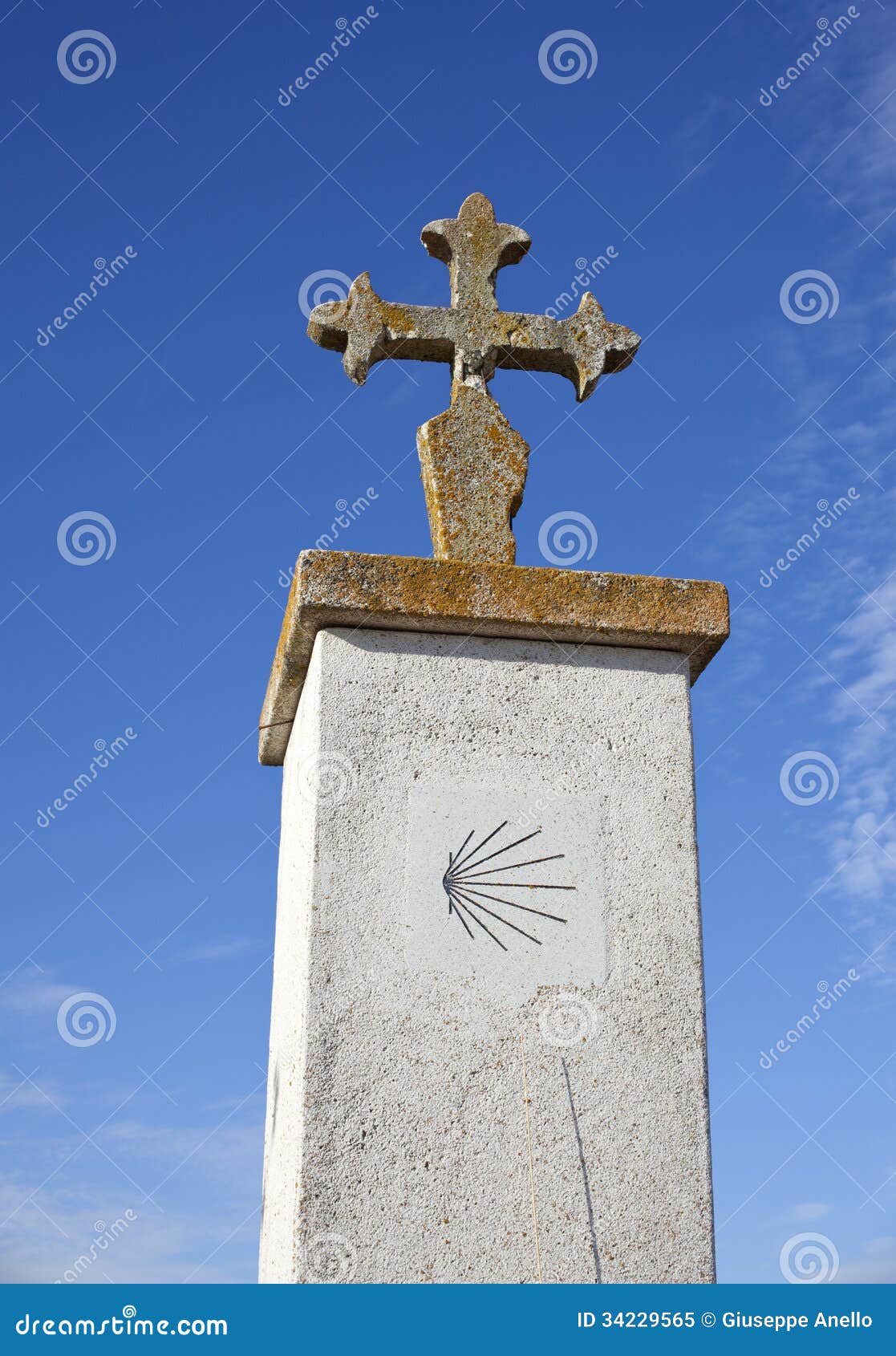 Croos, monument stock image. Image of statue, santiago - 34229565