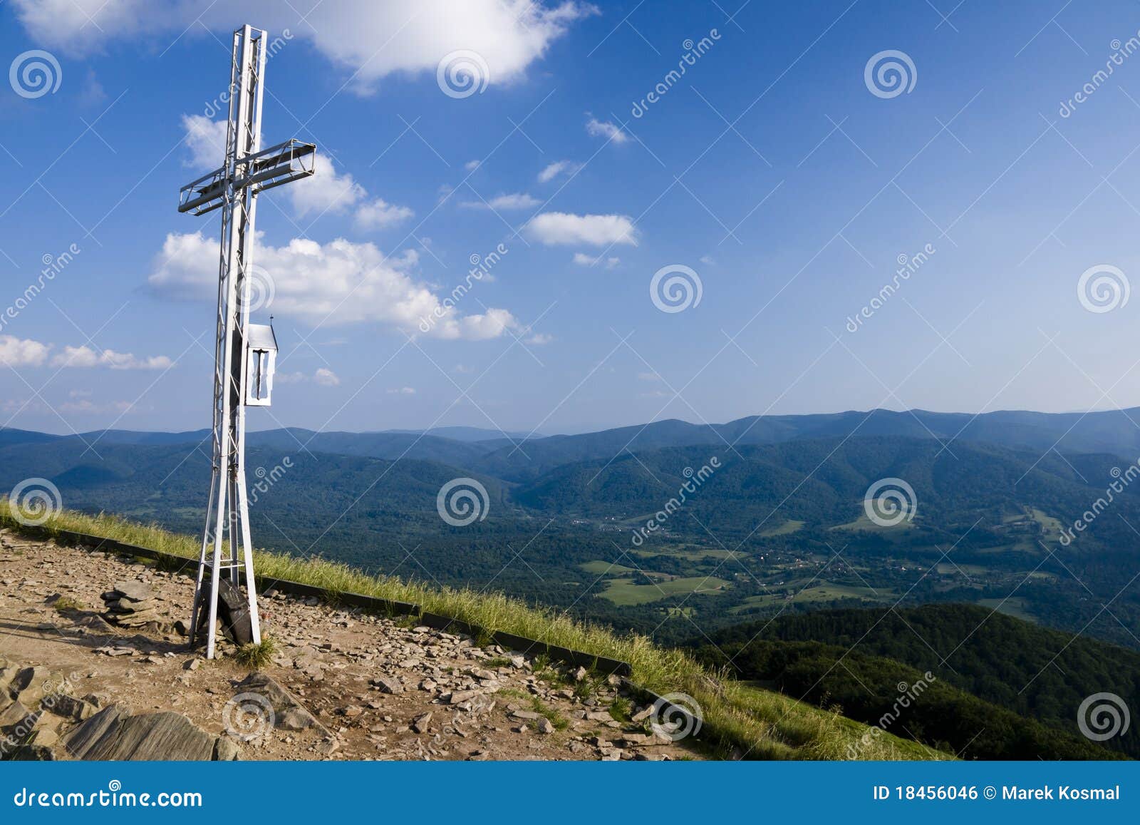 Croos of the top stock photo. Image of bieszczady, crucifix - 18456046