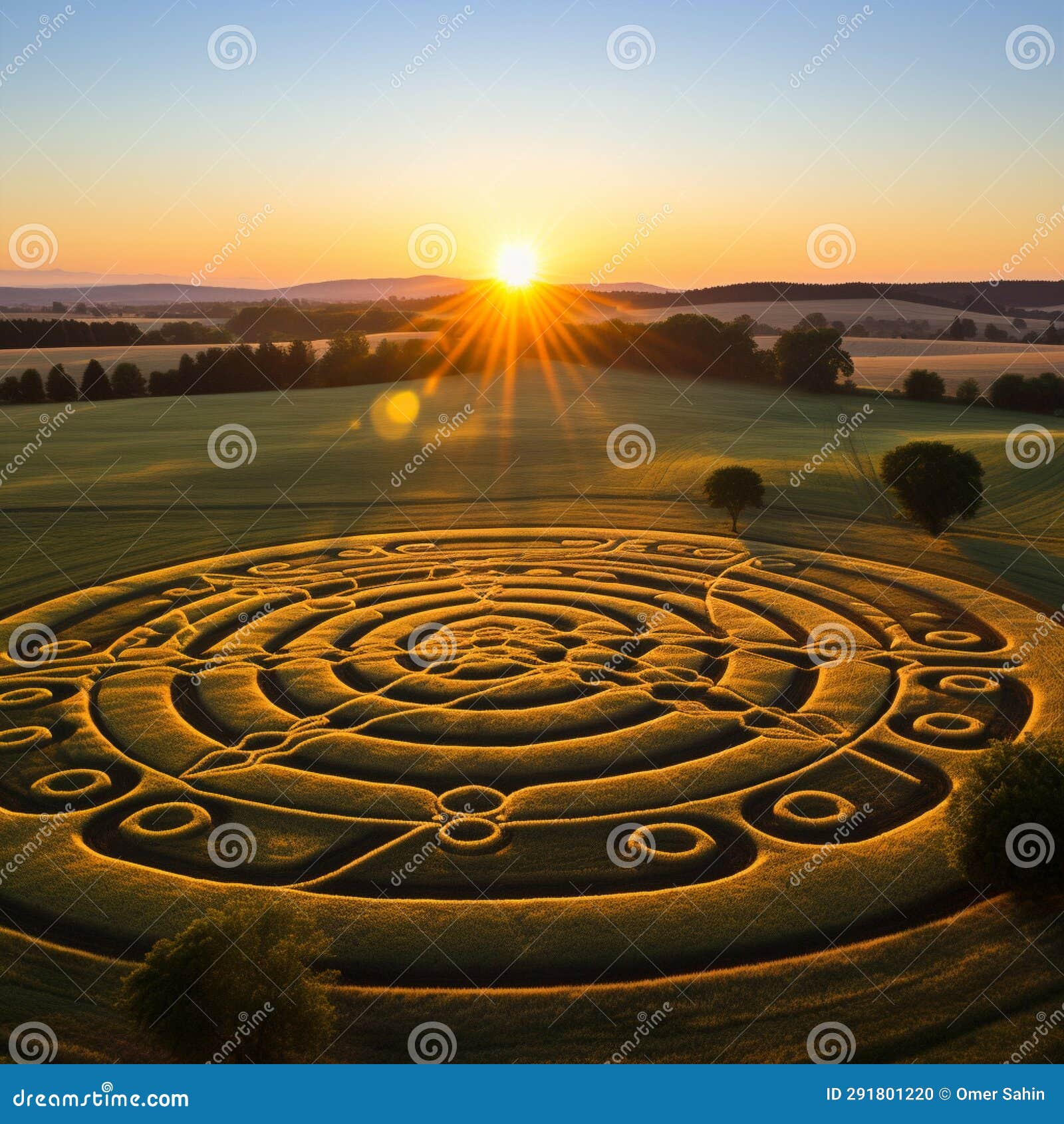 Crop Circle Chronicles: Artistic Testimony from the Unknown Stock Photo ...