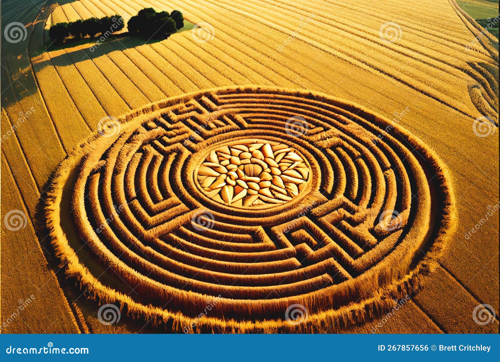 Crop Circle Formation Circles Royalty-Free Stock Image | CartoonDealer ...