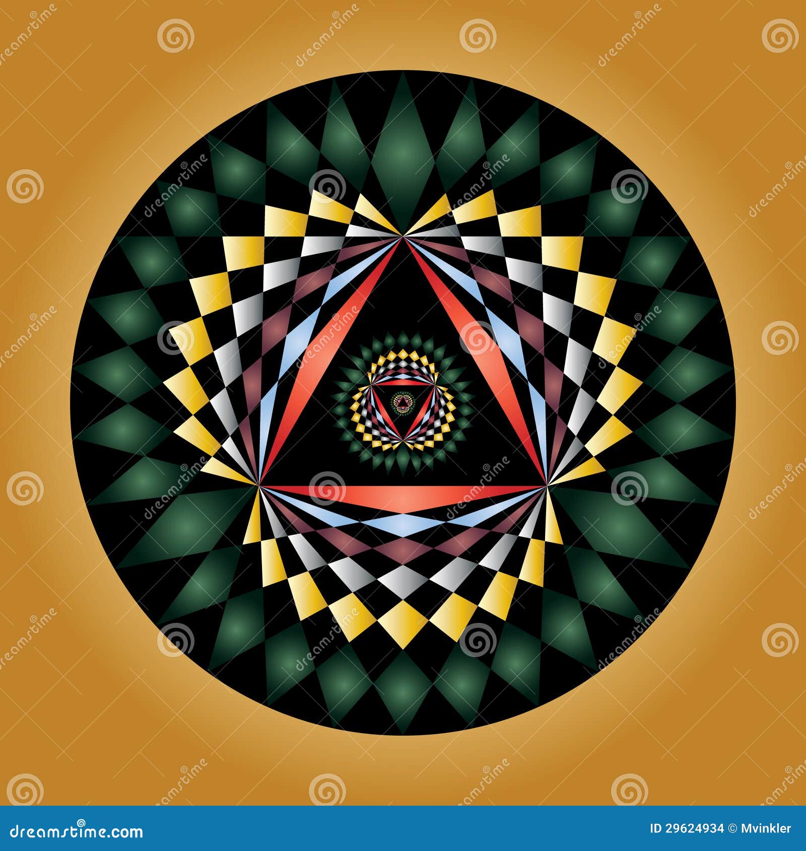 Crop Circle Geometric Design Stock Illustration - Illustration of ...
