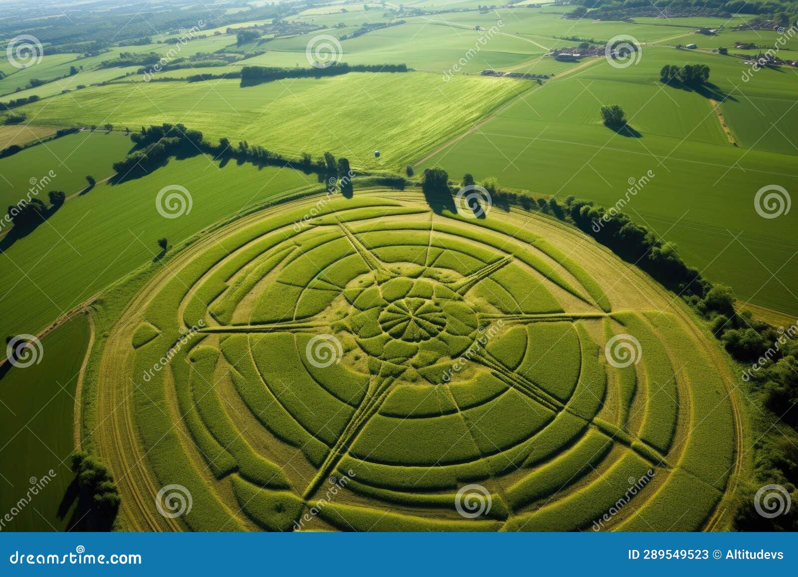 Crop Circle Resembling a Complex Mathematical Equation Stock Image ...