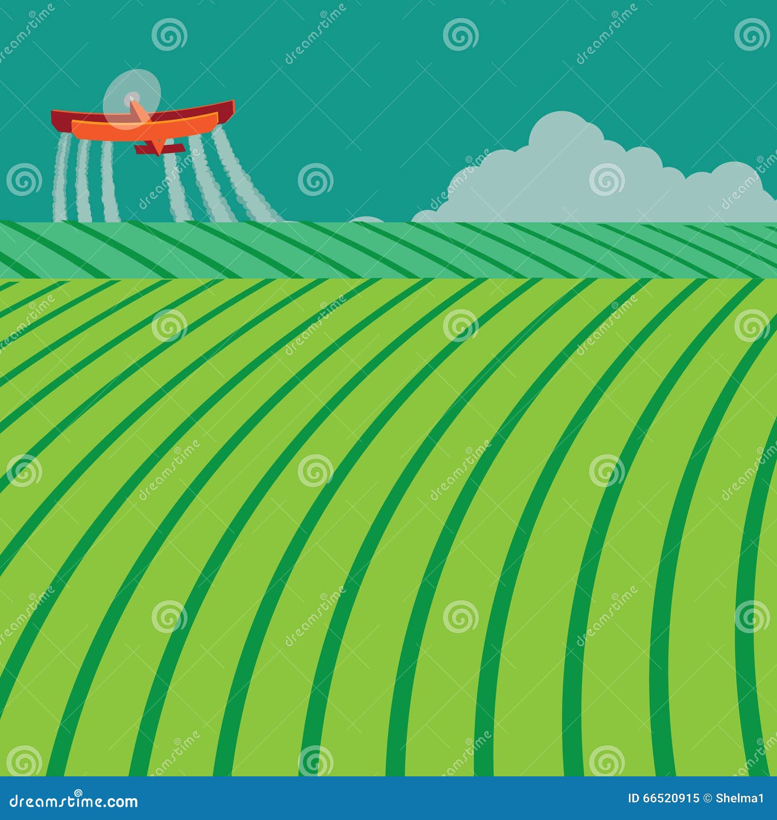 Crop Rows Clipart