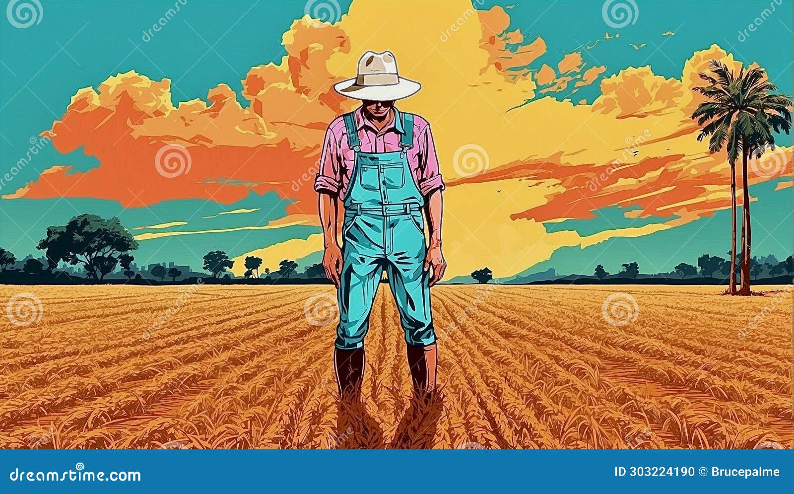 Crop Failure Due To High Temperature and Low Rainfall. AI Generated ...