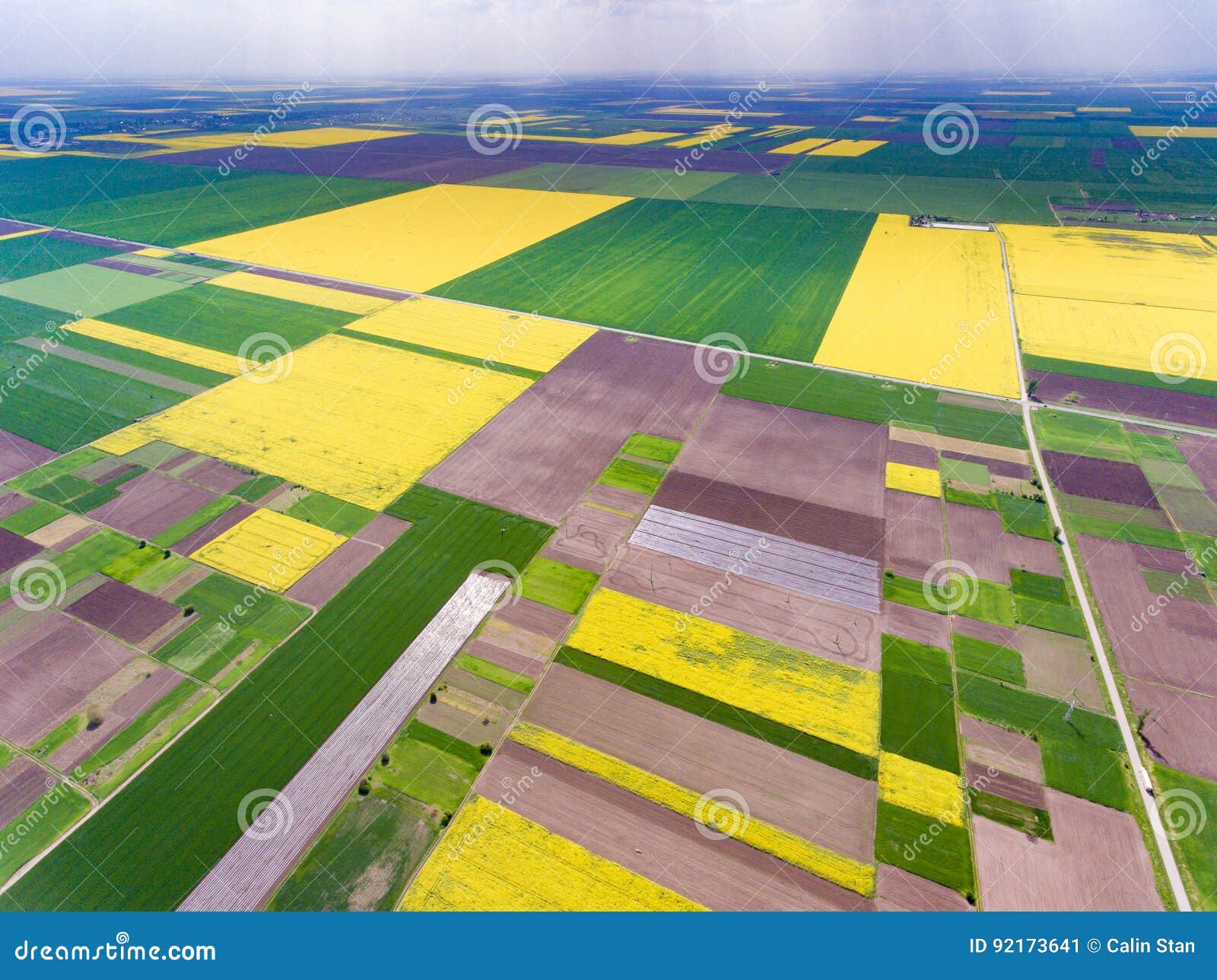 Crop Fields in the Spring, Freshely Harvested Stock Image - Image of ...