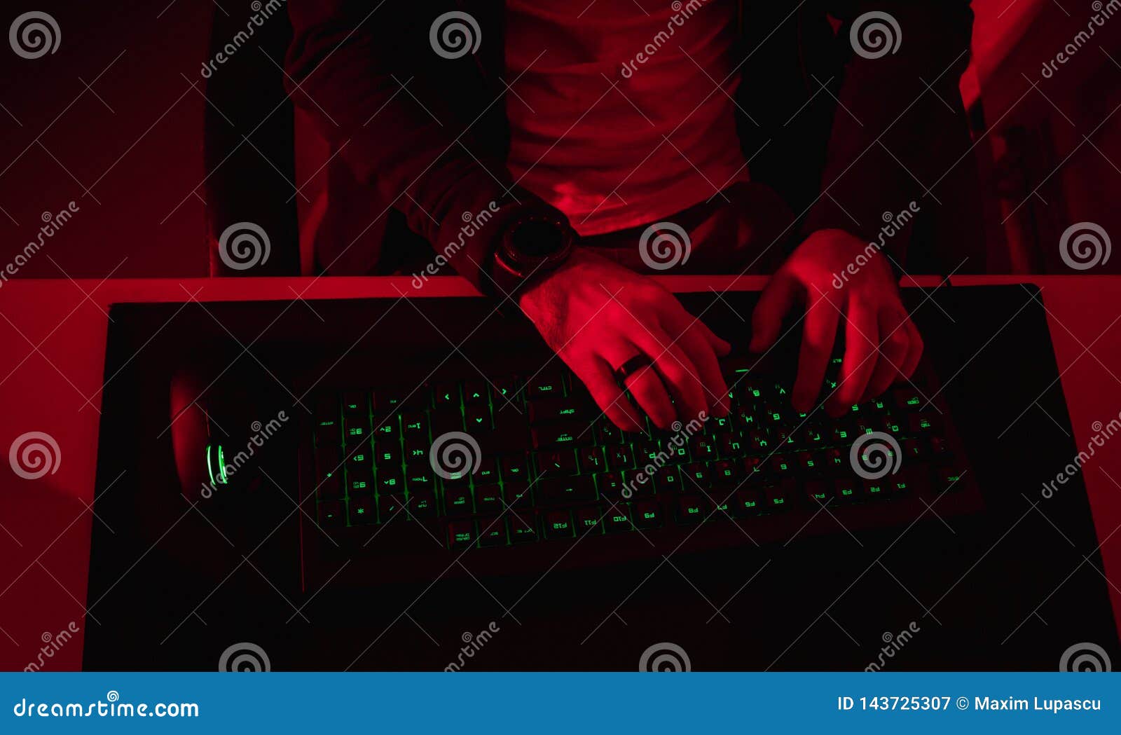 Crop Hacker Typing On Keyboard Stock Image Image Of Light Privacy