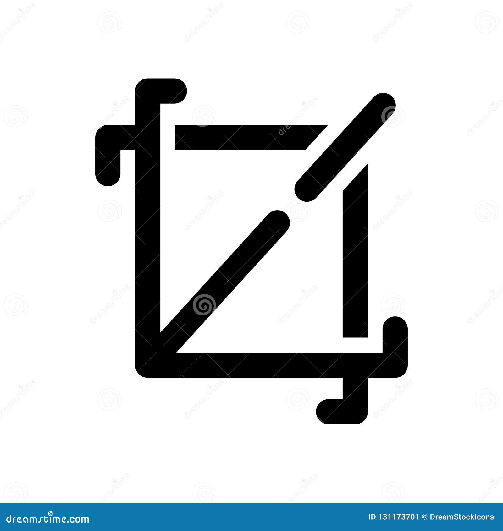 Crop Icon. Trendy Crop Logo Concept on White Background from Use Stock ...