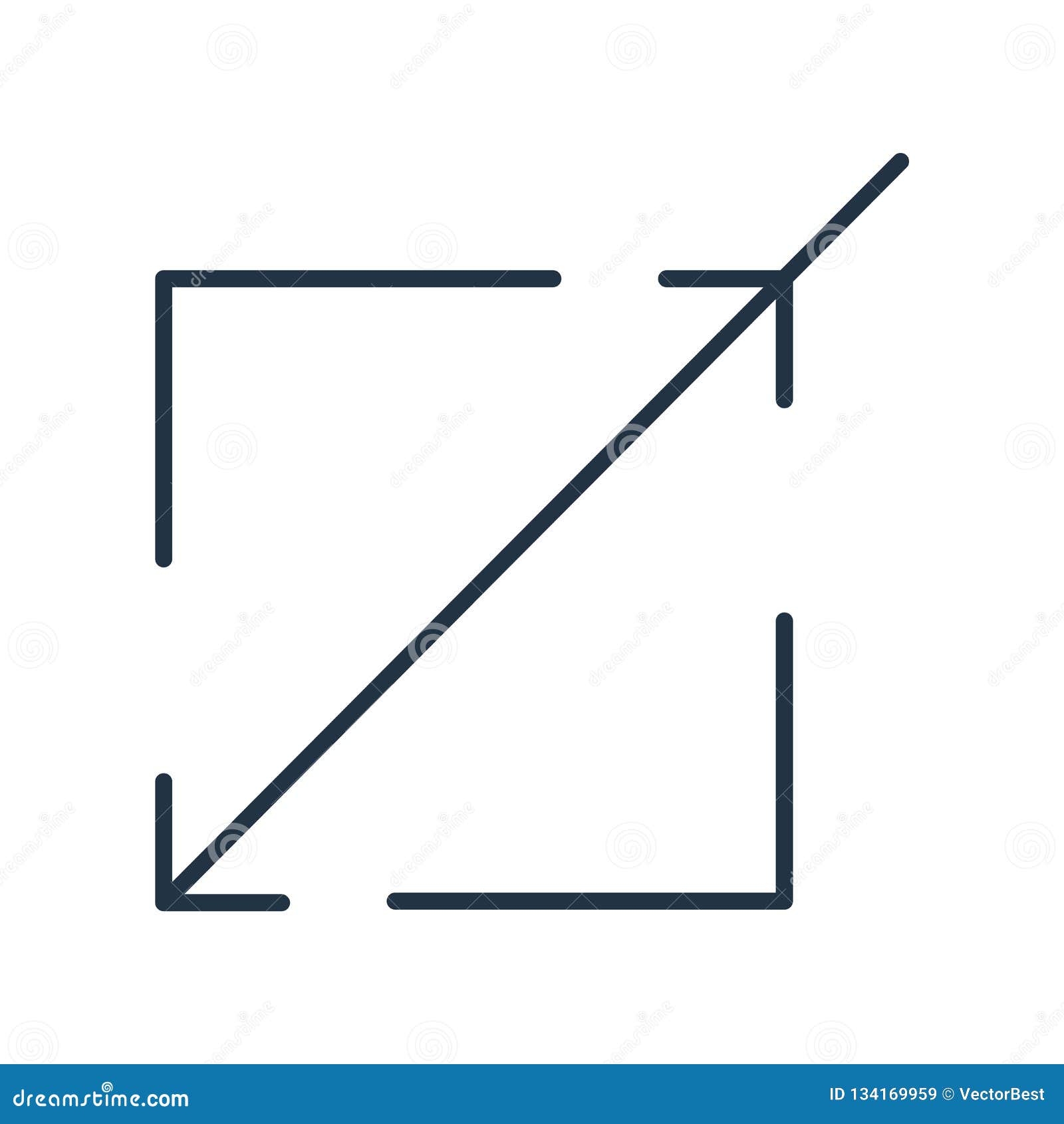 Crop Icon Vector Isolated on White Background, Crop Sign Stock ...