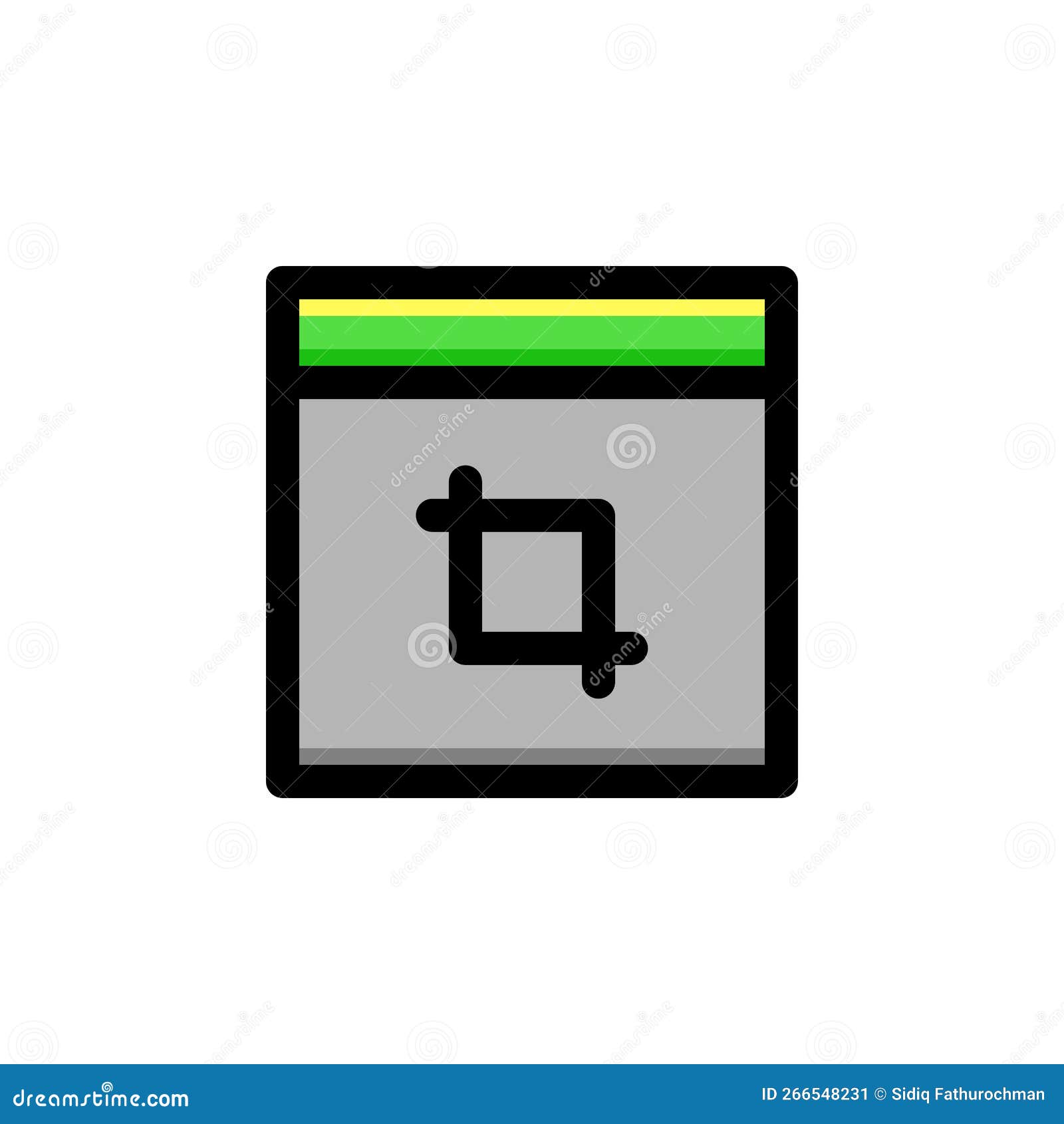 Crop Image Icon stock vector. Illustration of cropping - 266548231