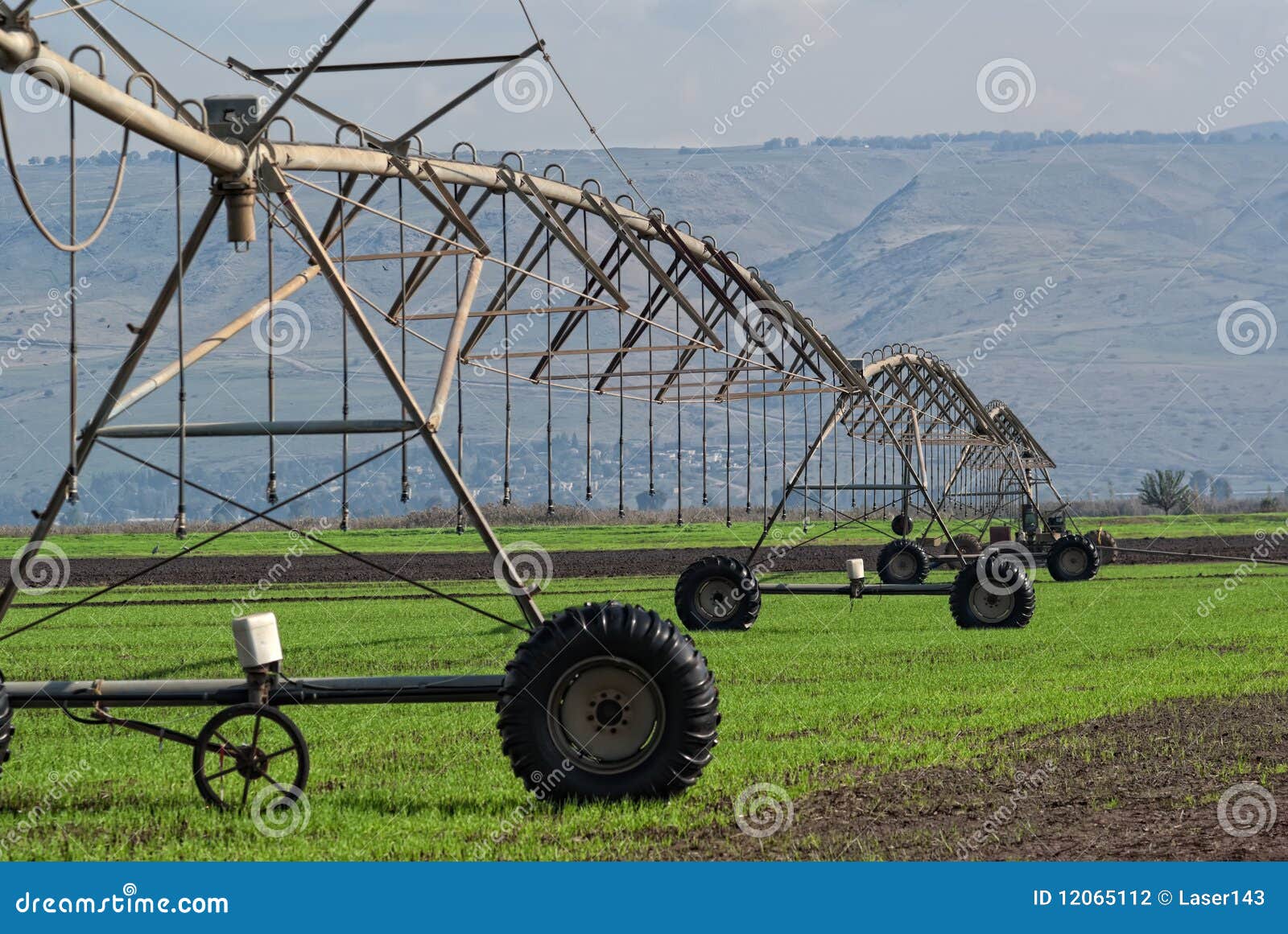 The crop irrigation system stock photo. Image of equipment - 12065112