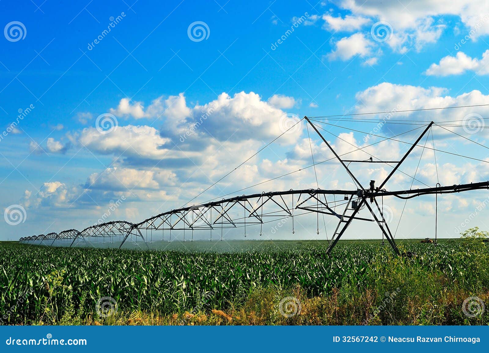 Crop Irrigation stock photo. Image of landscape, grow - 32567242