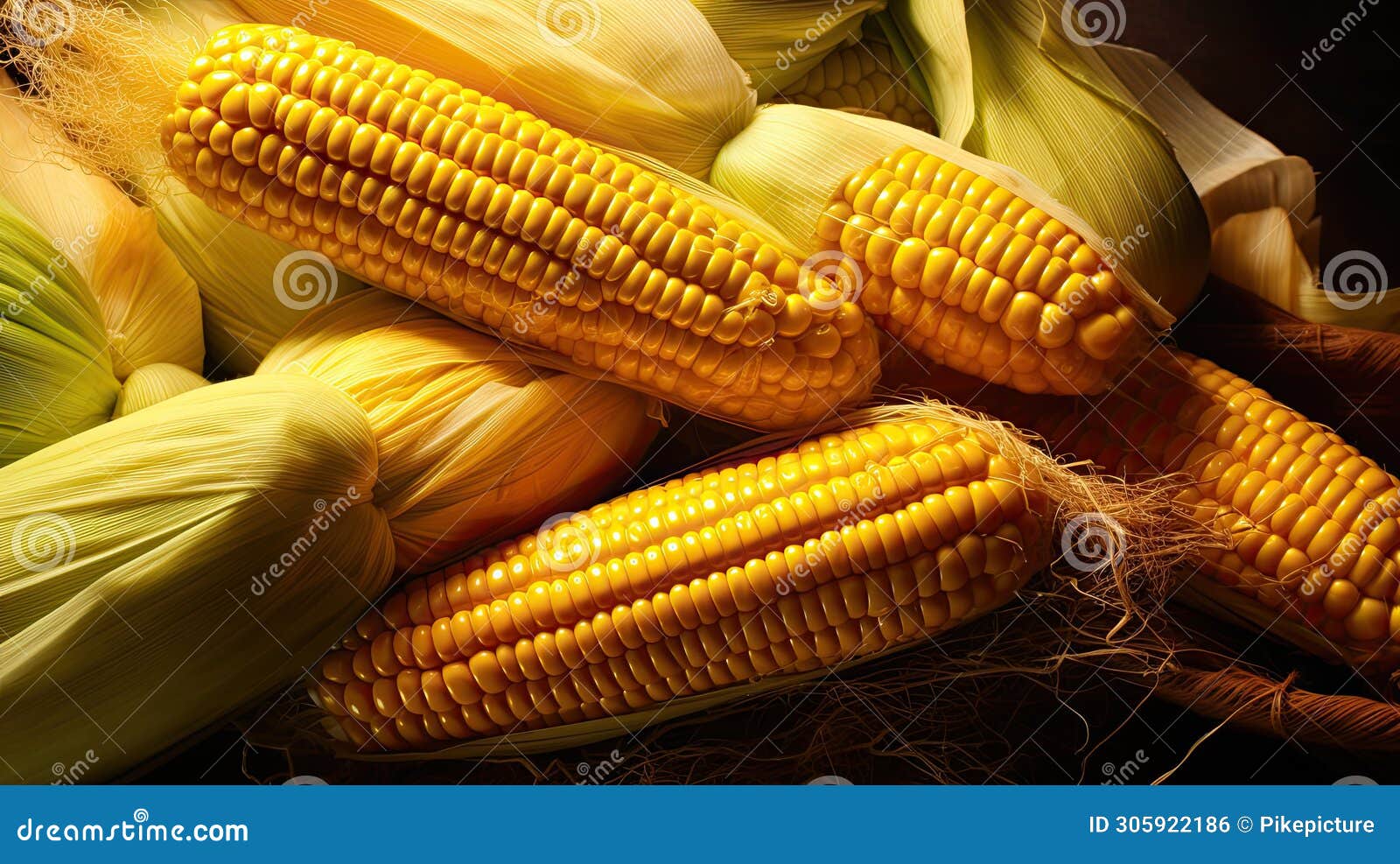 Crop pile of corn stock illustration. Illustration of crop - 305922186