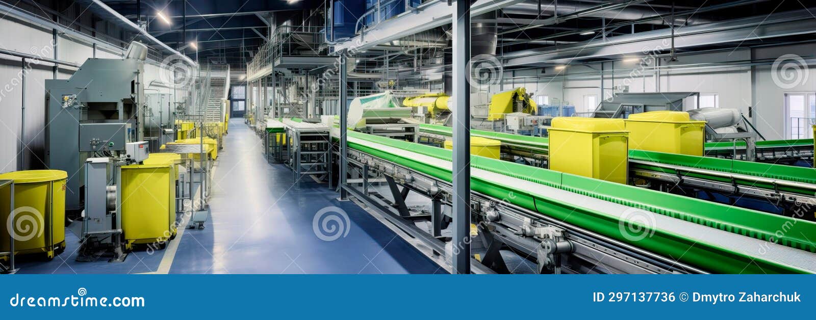 Crop Processing Plant with Conveyor Belts, Sorting Machines and ...