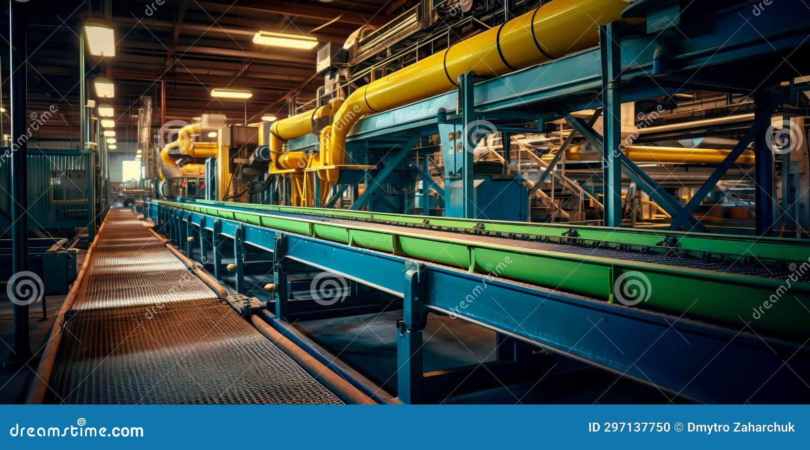 Crop Processing Plant with Conveyor Belts, Sorting Machines and ...