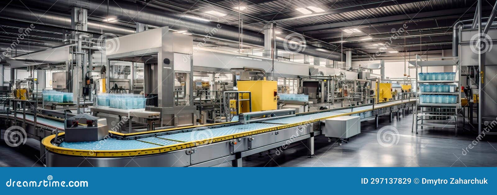 Crop Processing Plant with Conveyor Belts, Sorting Machines and ...