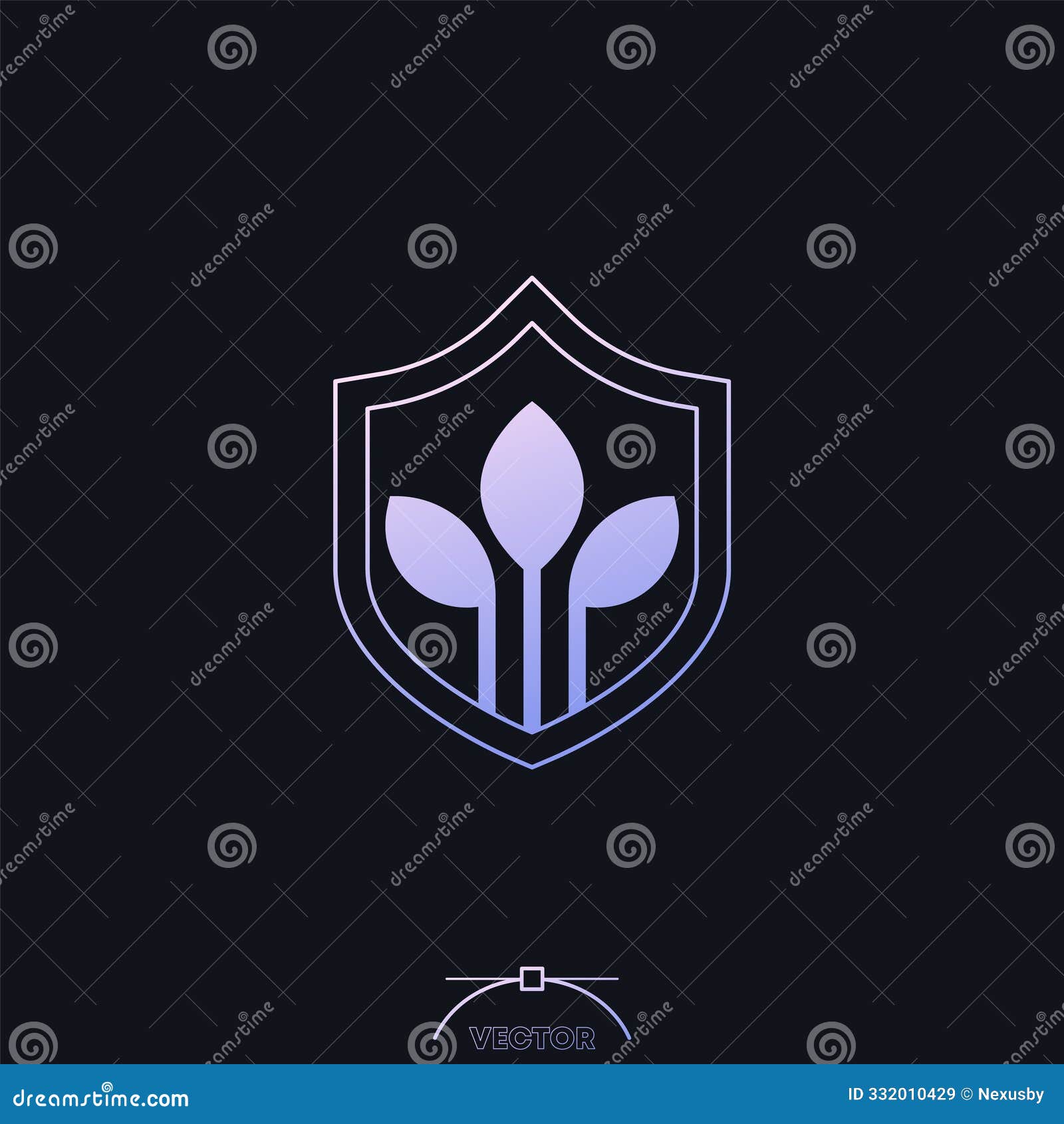 Crop Protection Icon with a Gradient Stock Illustration - Illustration ...