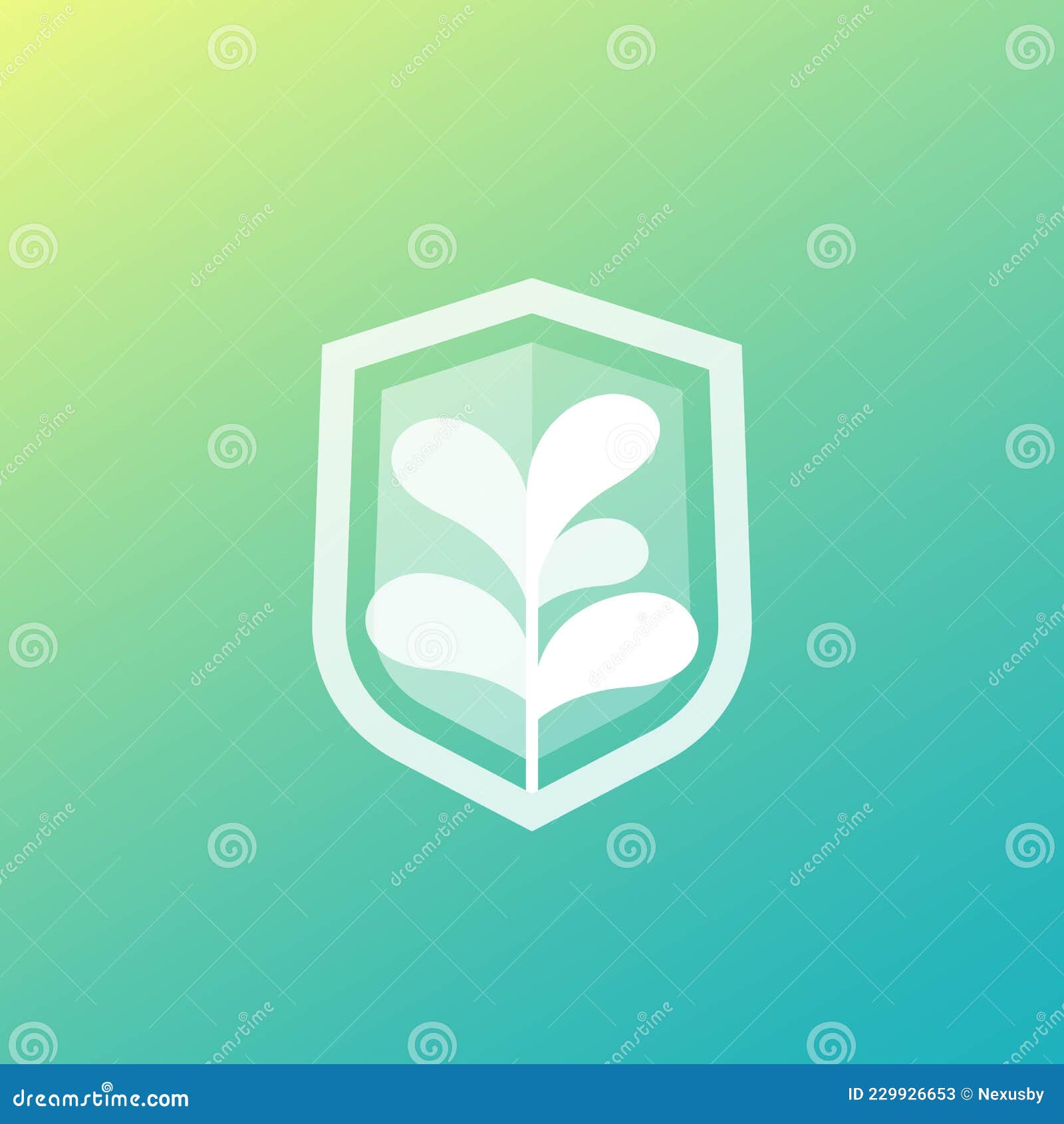 Crop Protection Icon with a Shield, Vector Stock Vector - Illustration ...