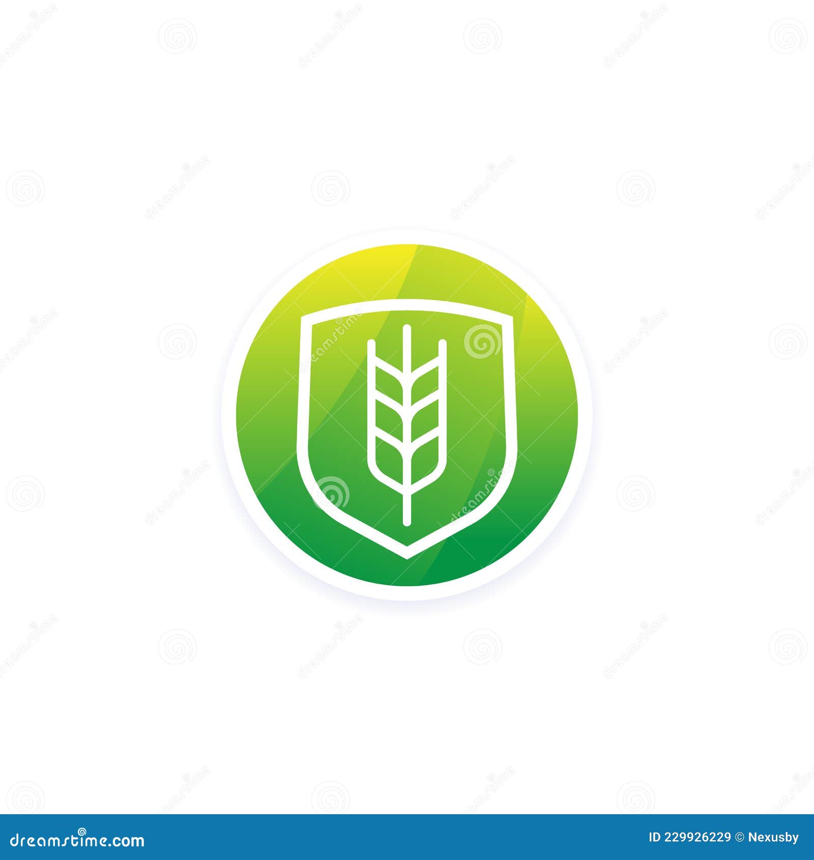 Crop Protection Icon, Vector Logo Stock Vector - Illustration of safe ...