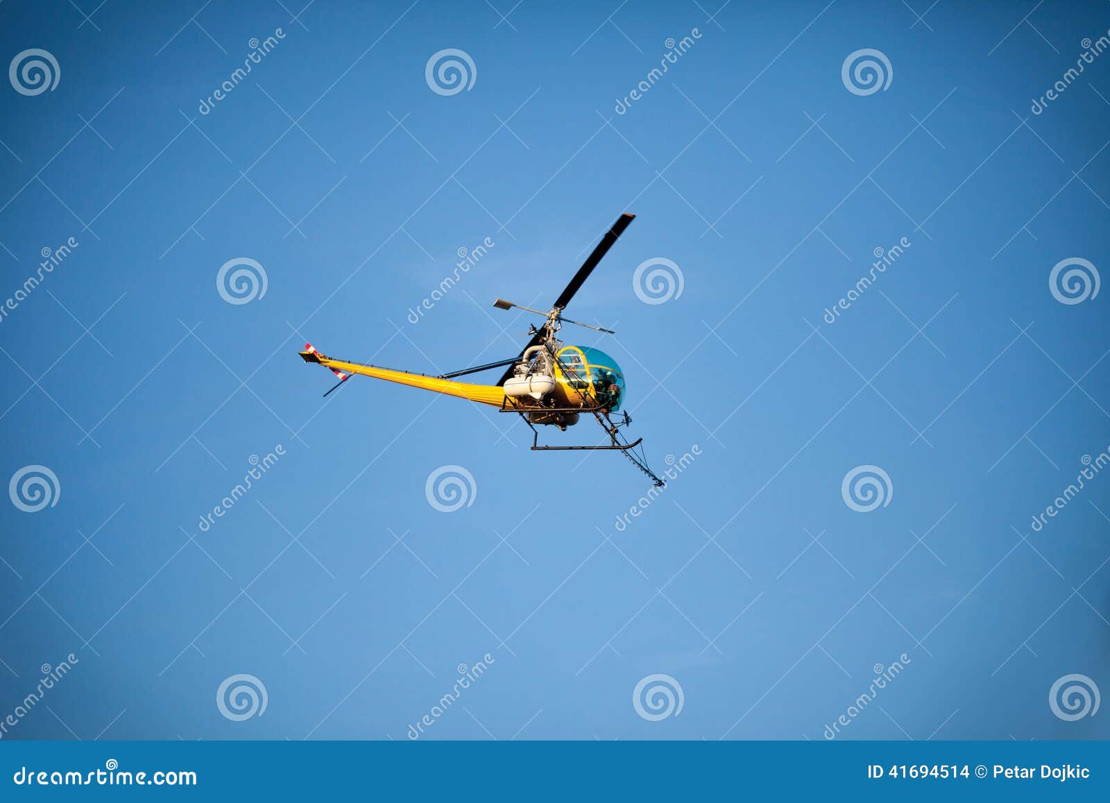 Crop Sprayer Duster Helicopter, Spraying Mountains, Fields and L Stock ...