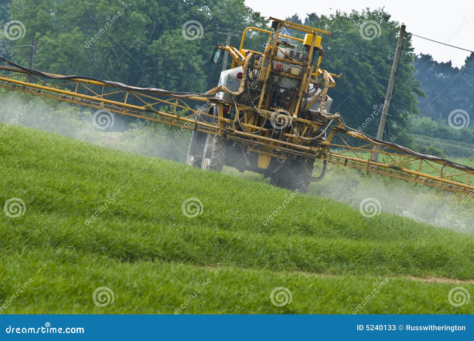Crop Spraying stock image. Image of chemical, chilterns - 5240133