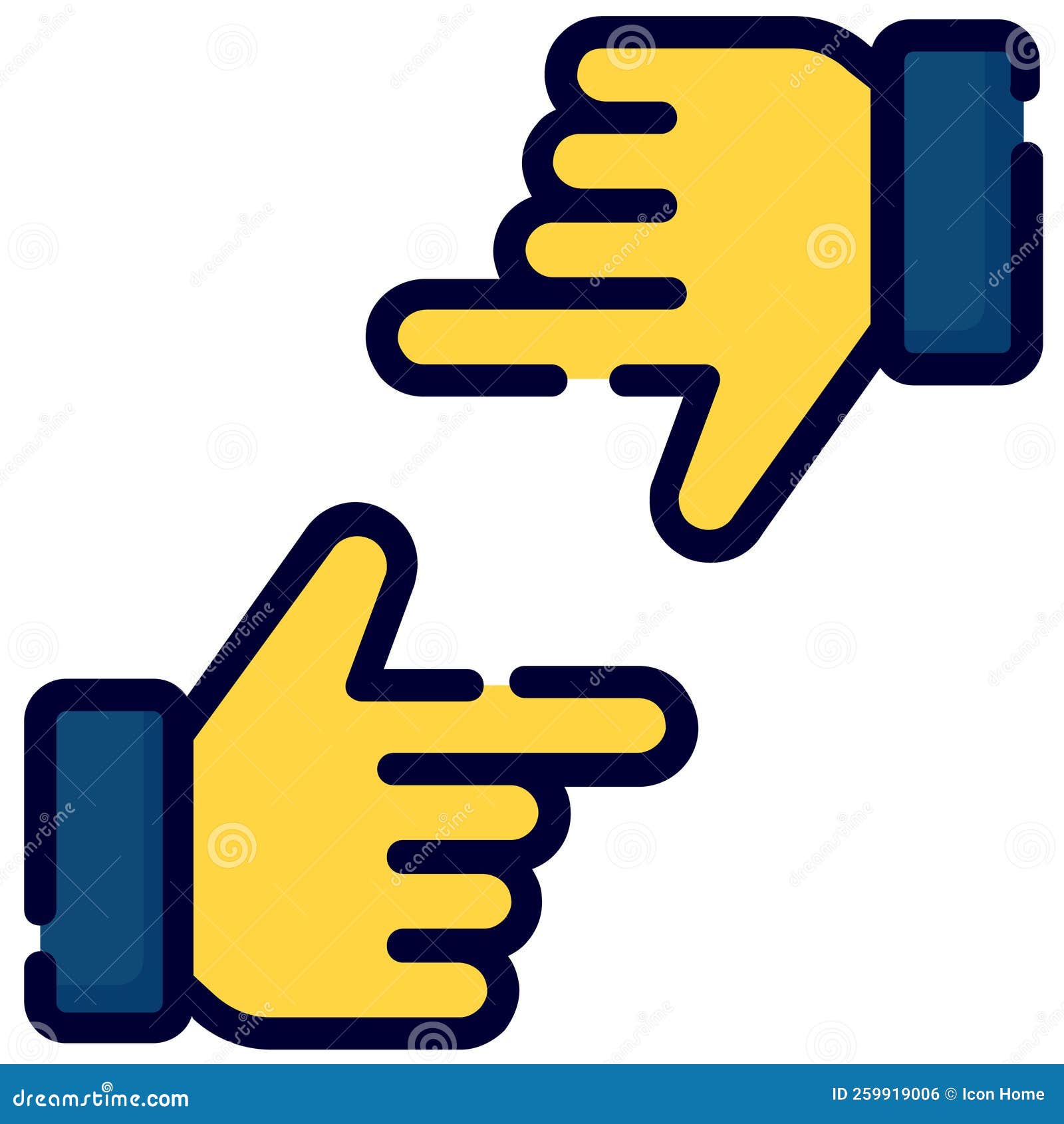 Crop Symbol Color Line Icon Stock Vector - Illustration of gesture ...