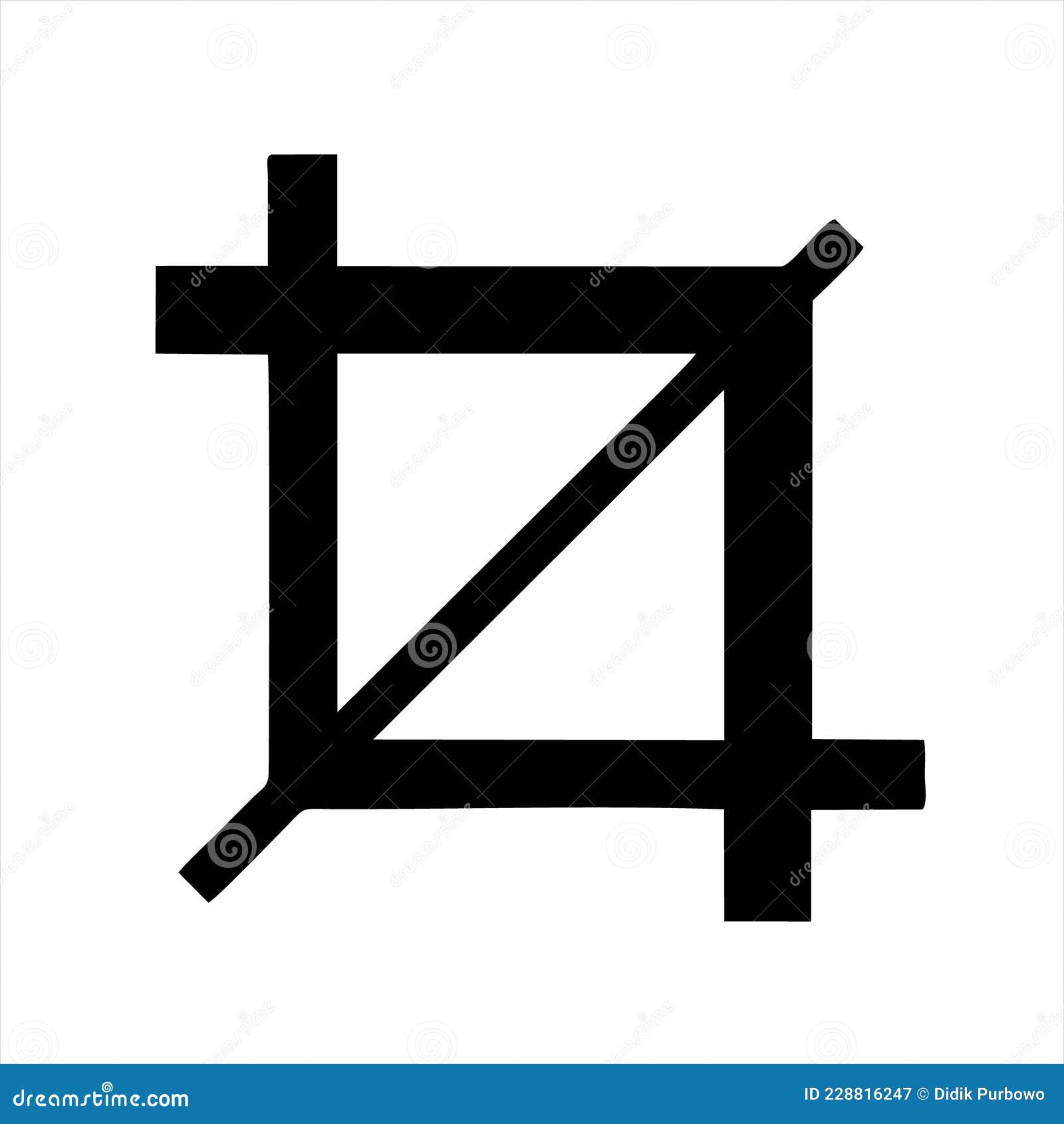 Frame With Cropping Symbol Made Of Hands On Background With Human Palms ...