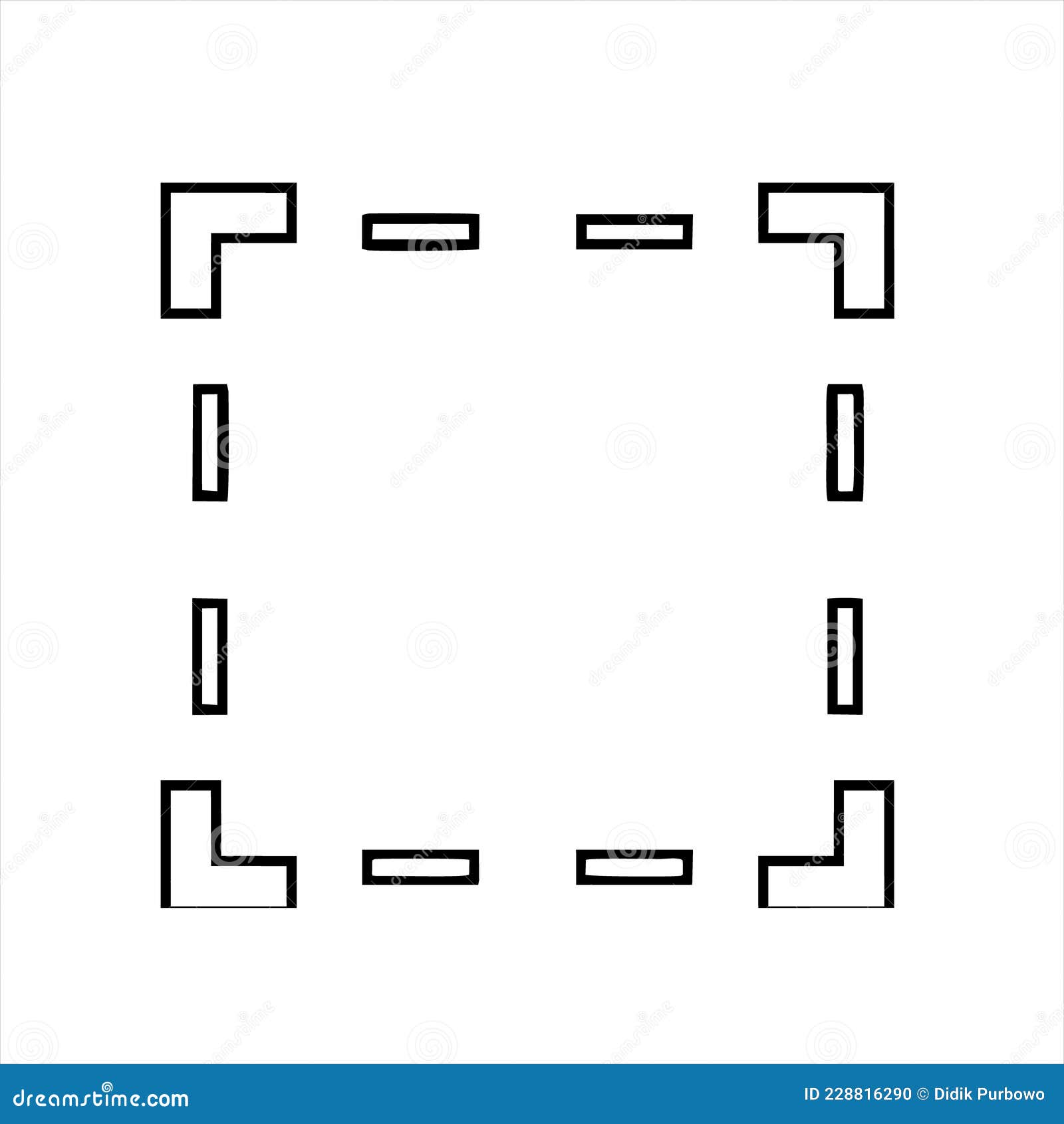 Crop Tool Frame, Cropping Instrument. Flat Vector Icon Illustration ...