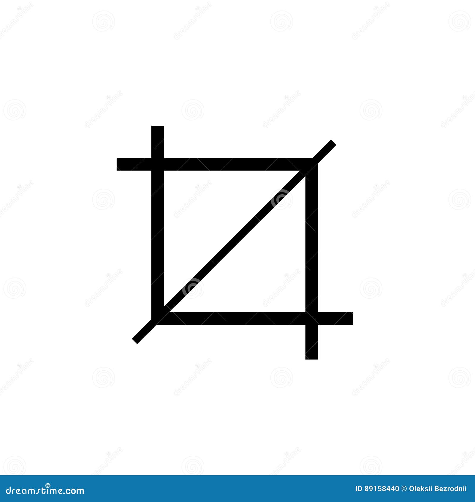 Crop Tool Isolated On Transparent Background Stock Photography ...