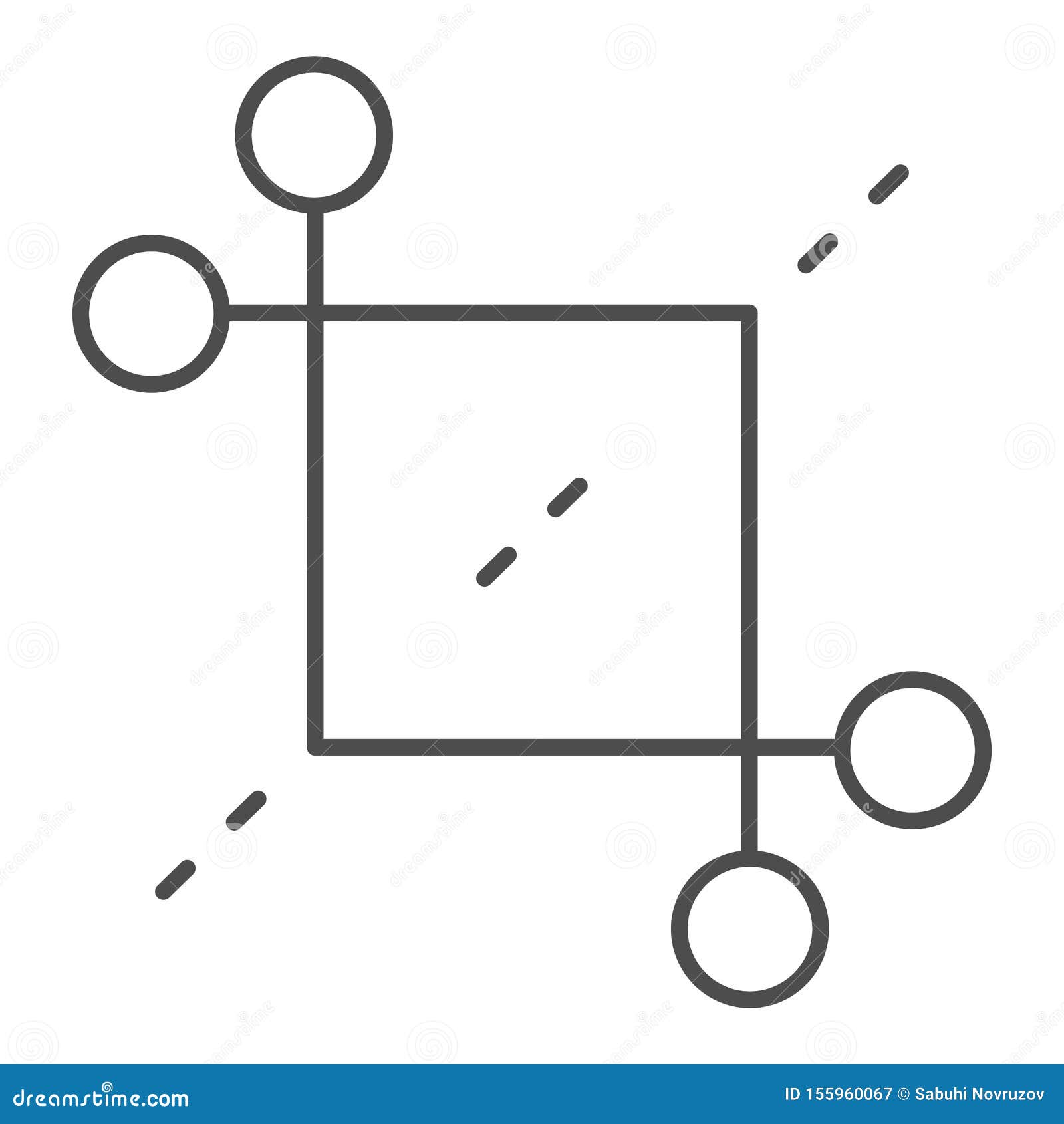 Crop Tool Thin Line Icon. Cut Tool Vector Illustration Isolated on White Stock Vector ...