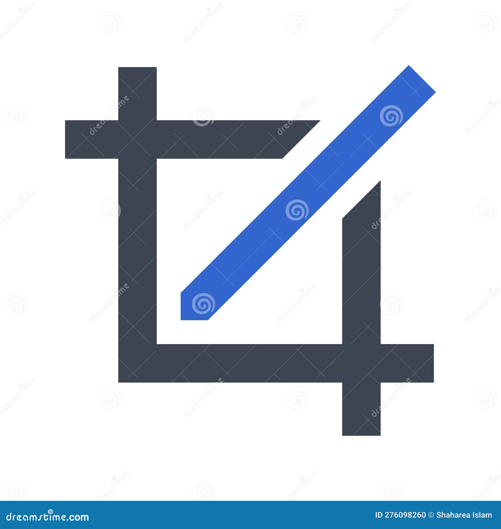 Crop tools icon stock vector. Illustration of cutter - 276098260