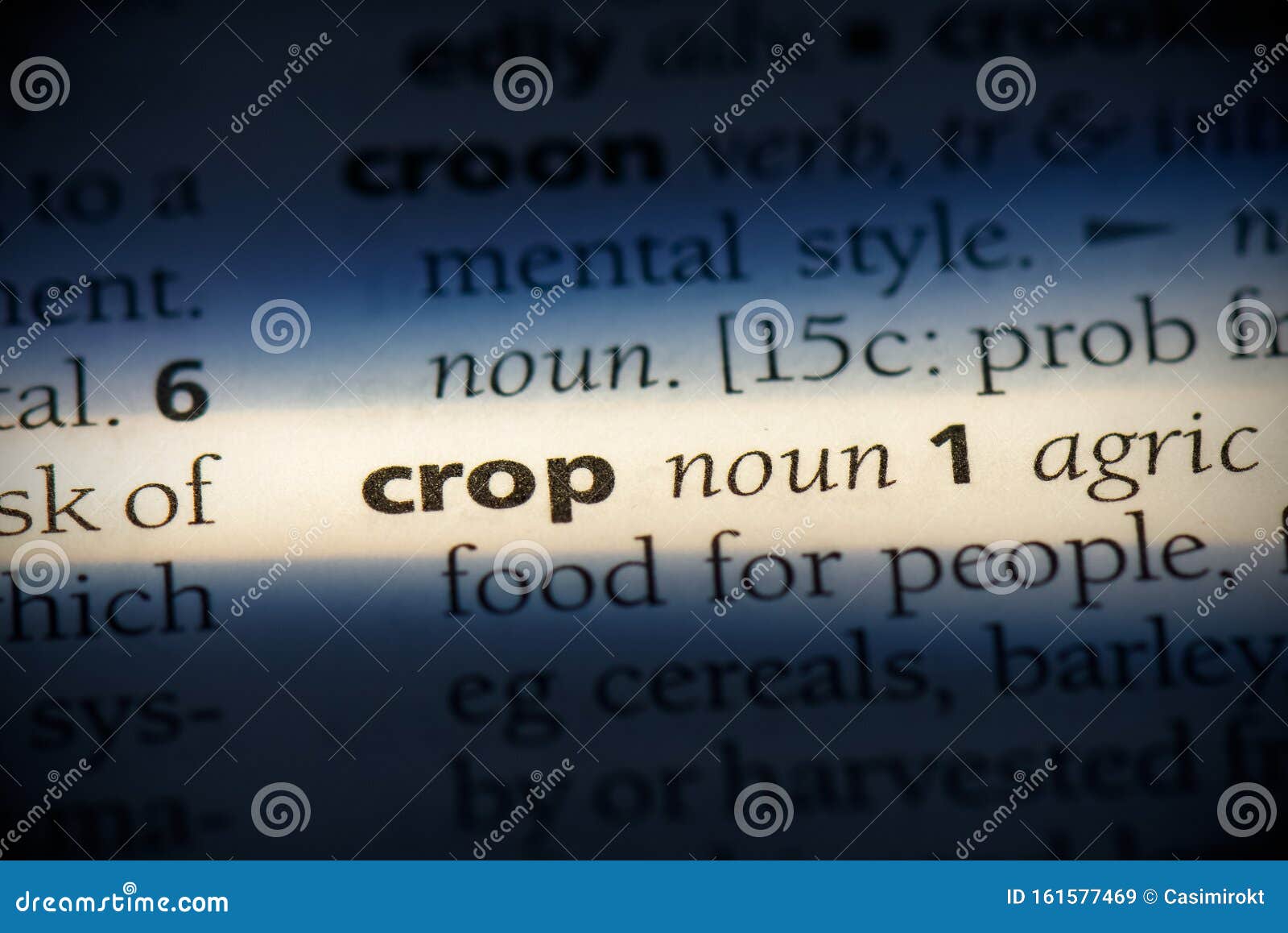 Crop stock image. Image of close, linguistic, dictionary - 161577469