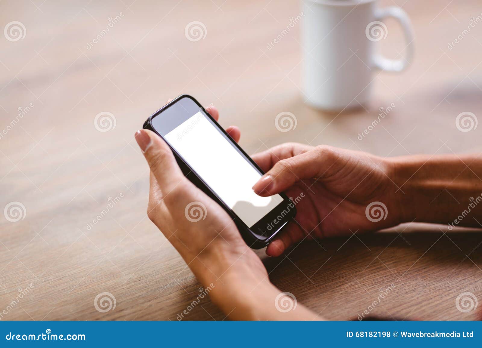 Cropped Hand Using Mobile Phone Stock Photo - Image of hand, pressing ...