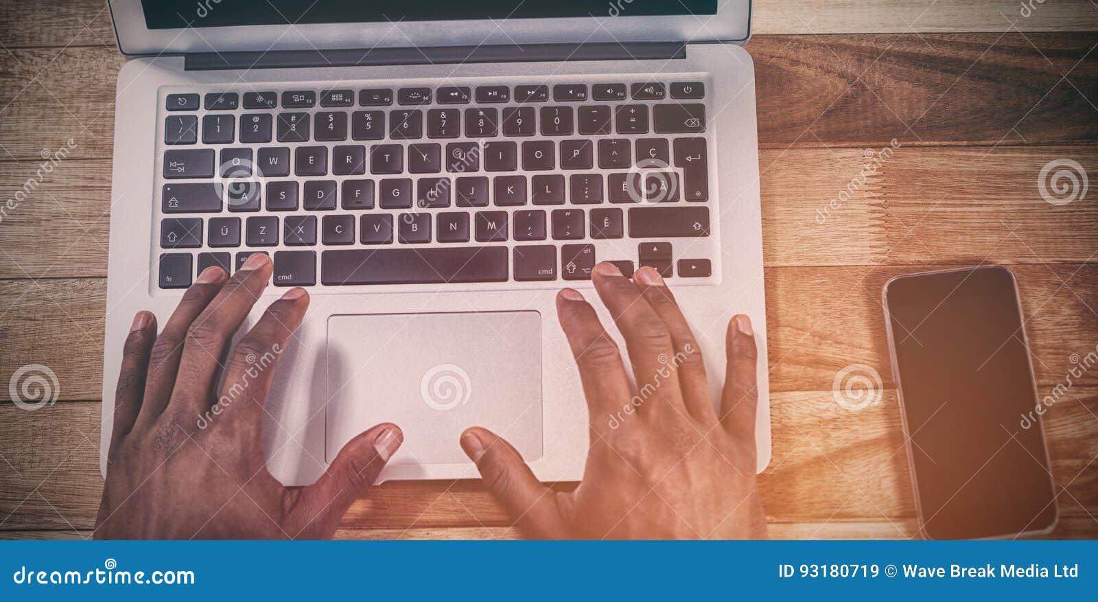 Cropped Hands of Businessman Using Laptop Editorial Stock Image - Image ...