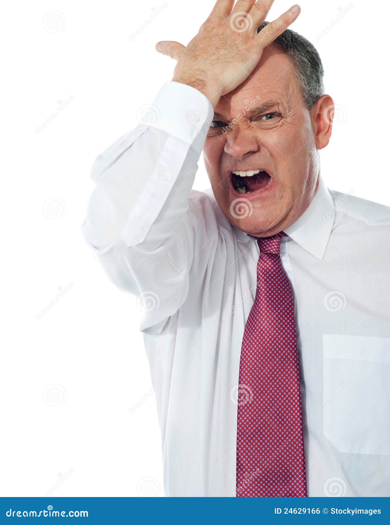 Cropped Image of a Disturbed Businessman Stock Photo - Image of failure ...