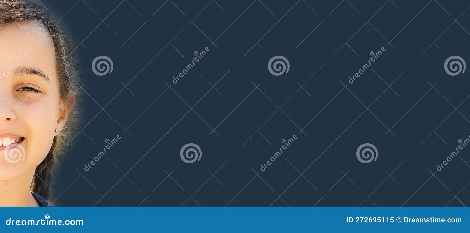 Cropped image of half face stock image. Image of beautiful - 272695115