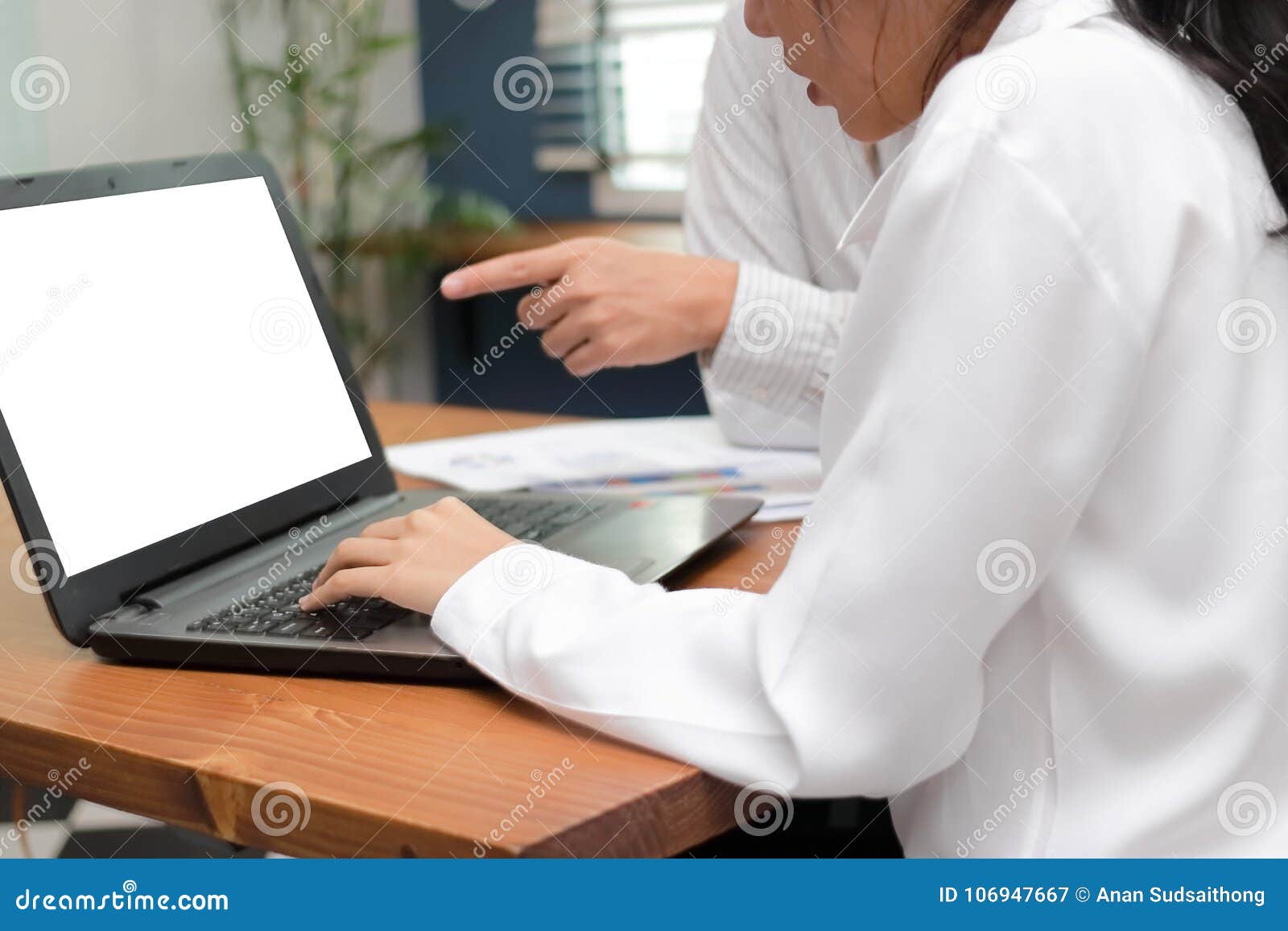 Cropped Image of Hardworking Business People Working Together on a ...